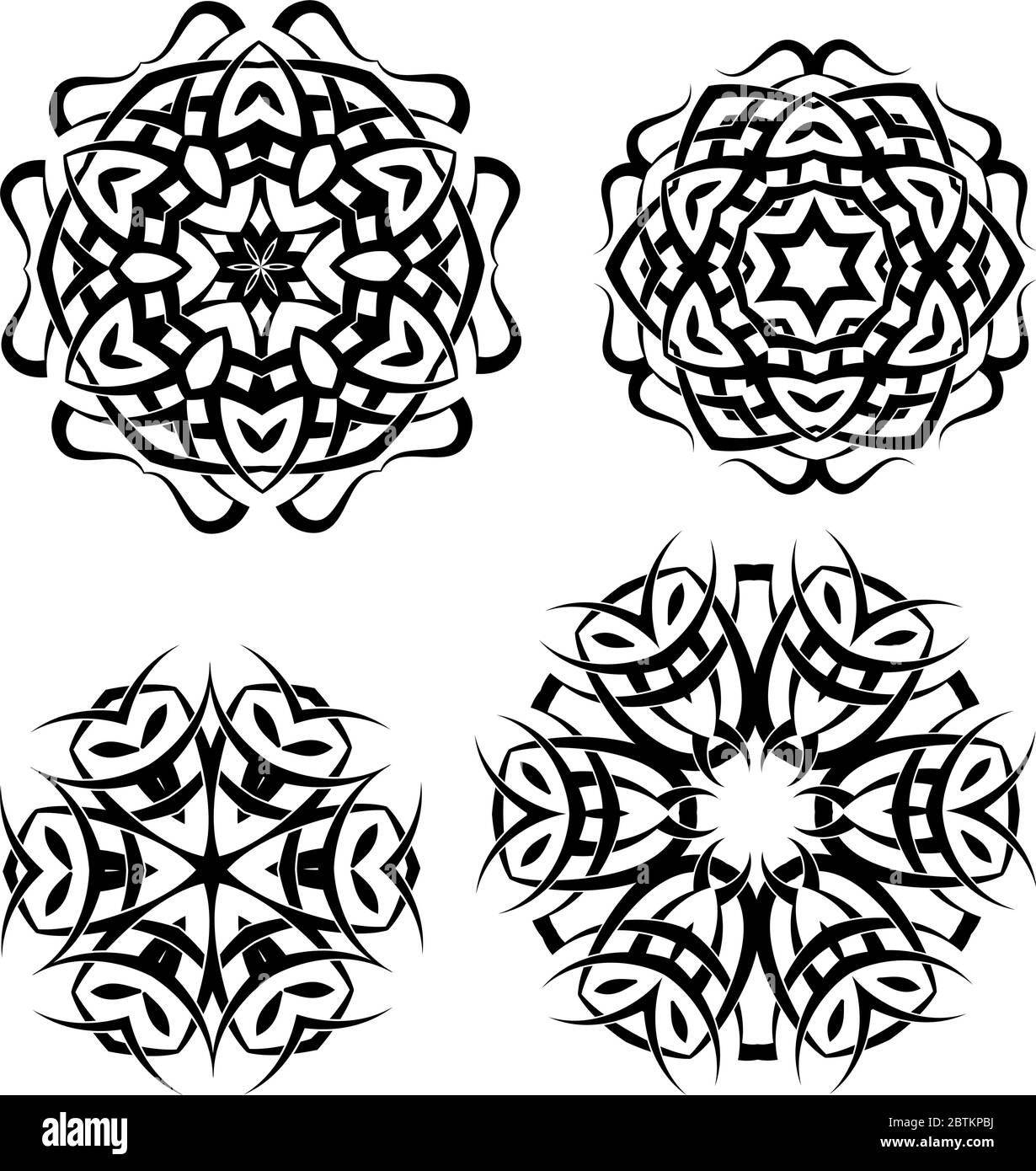 Tribal Tattoo Circular Vector Art Stock Vector Image & Art - Alamy