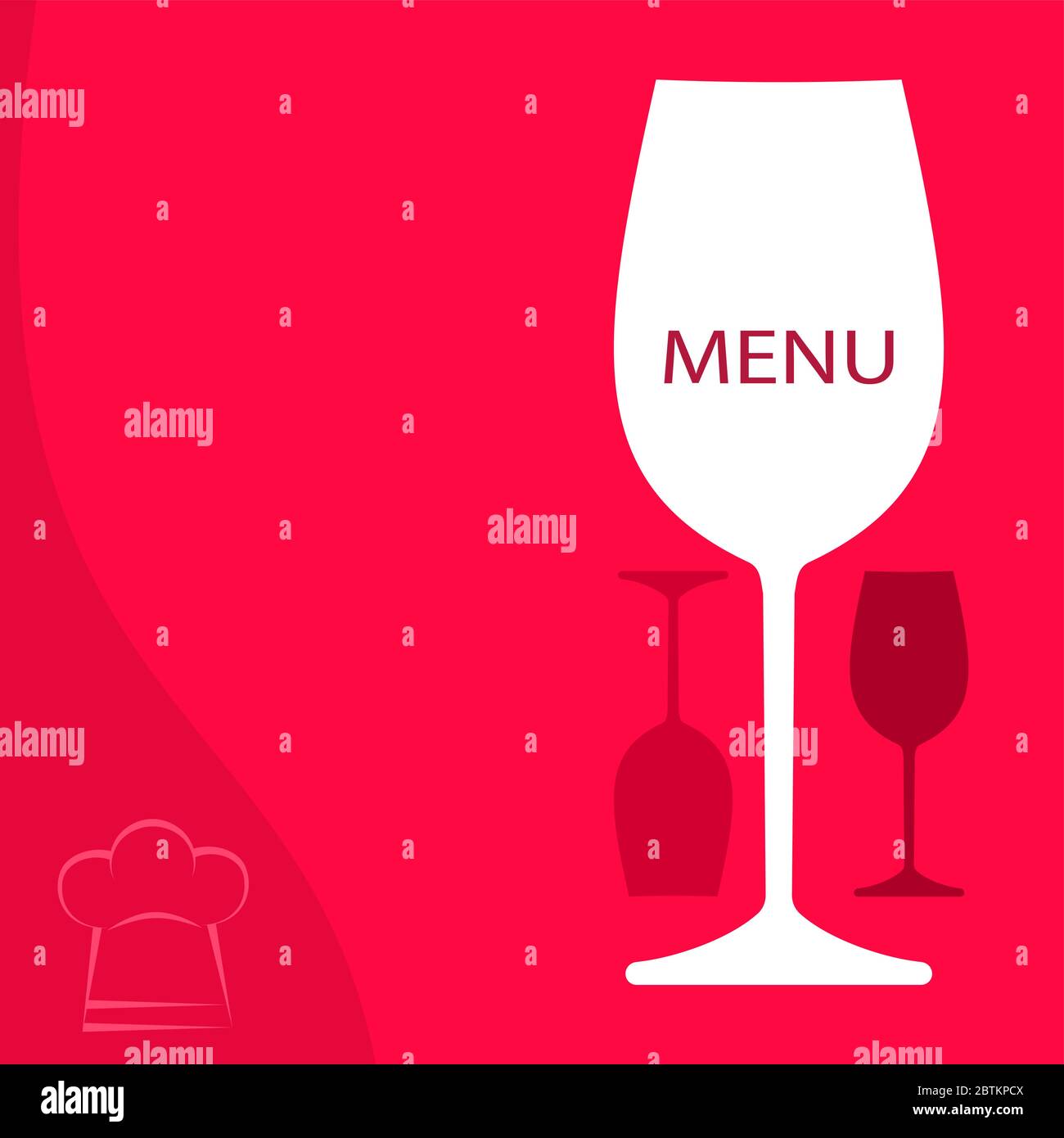 Wine Menu Card Design Template Vector Illustration Stock Vector Image ...