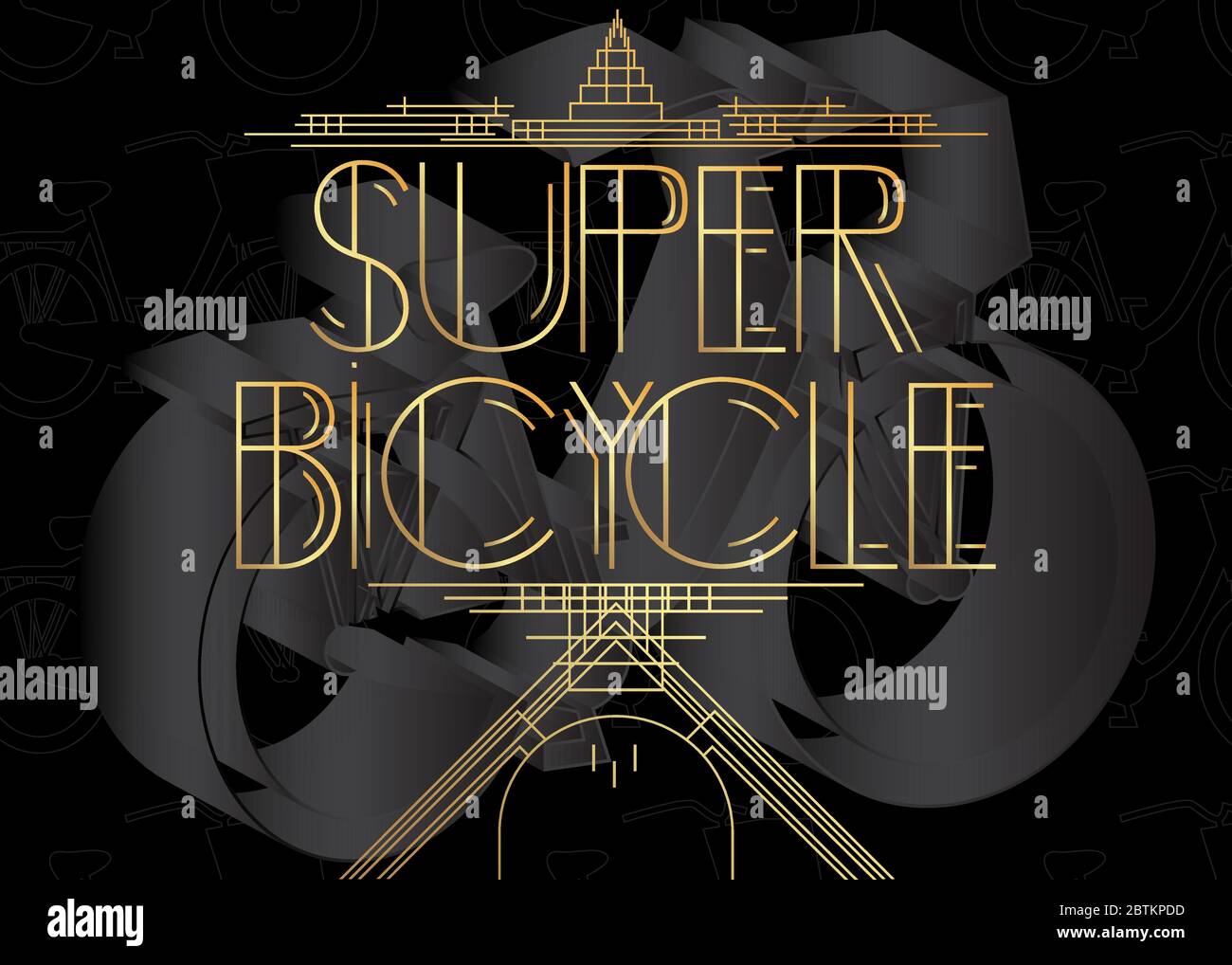 1930s bicycle Stock Vector Images - Alamy