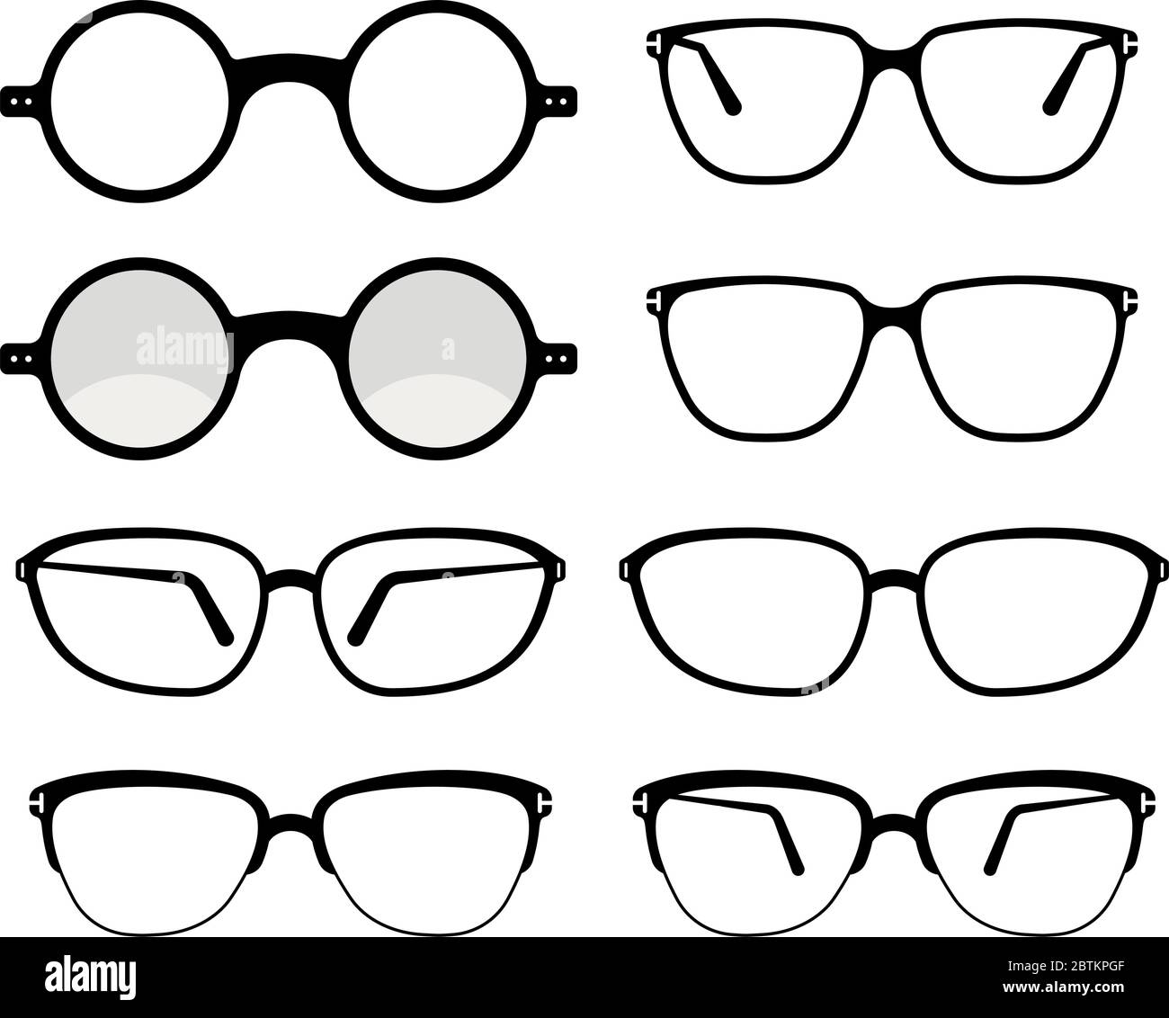 Spectacle Icon Set Symbol Vector Illustration Stock Vector Image & Art ...
