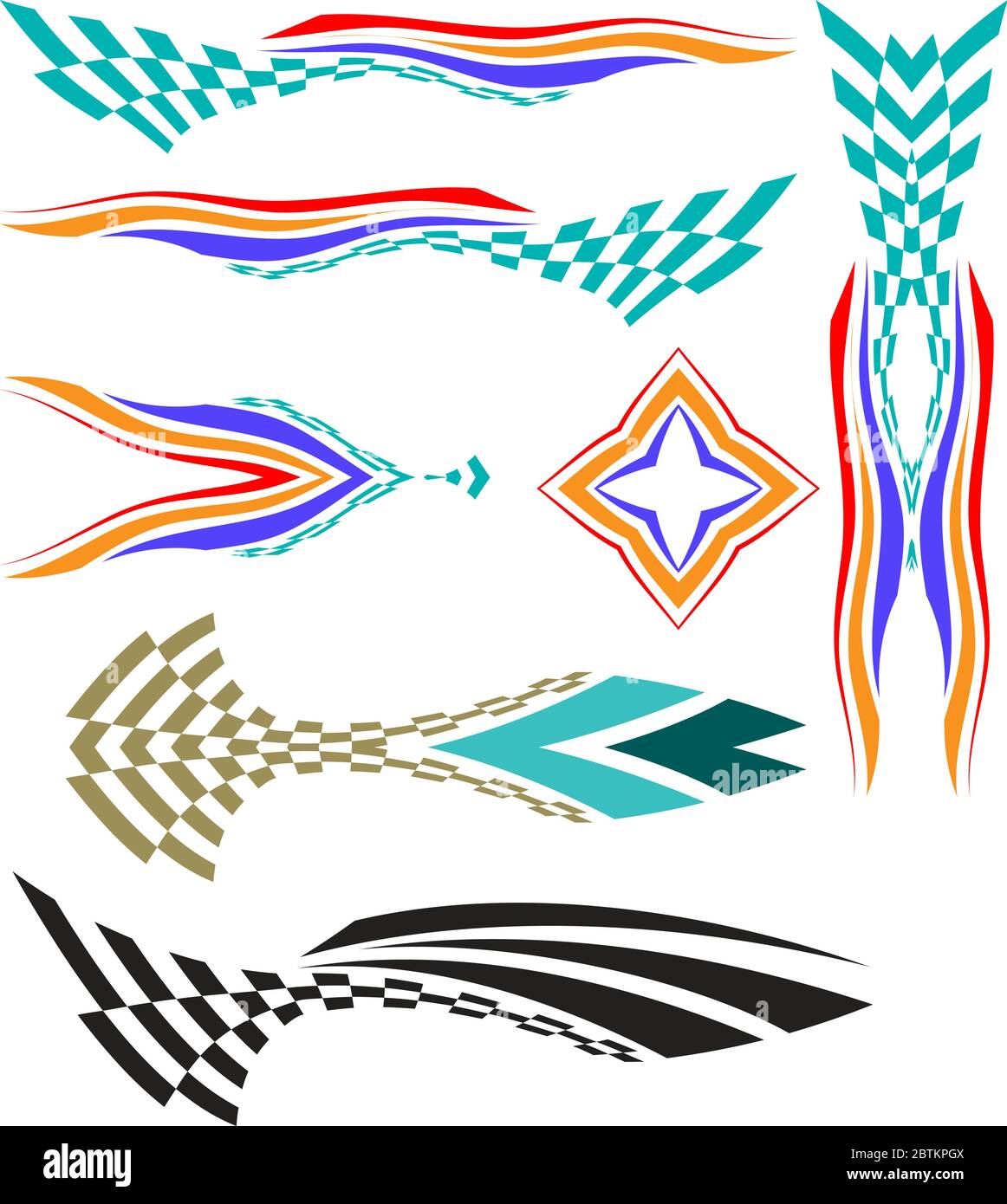 Vehicle Graphics, Stripe : Vinyl Ready Vector Art Stock Vector Image ...