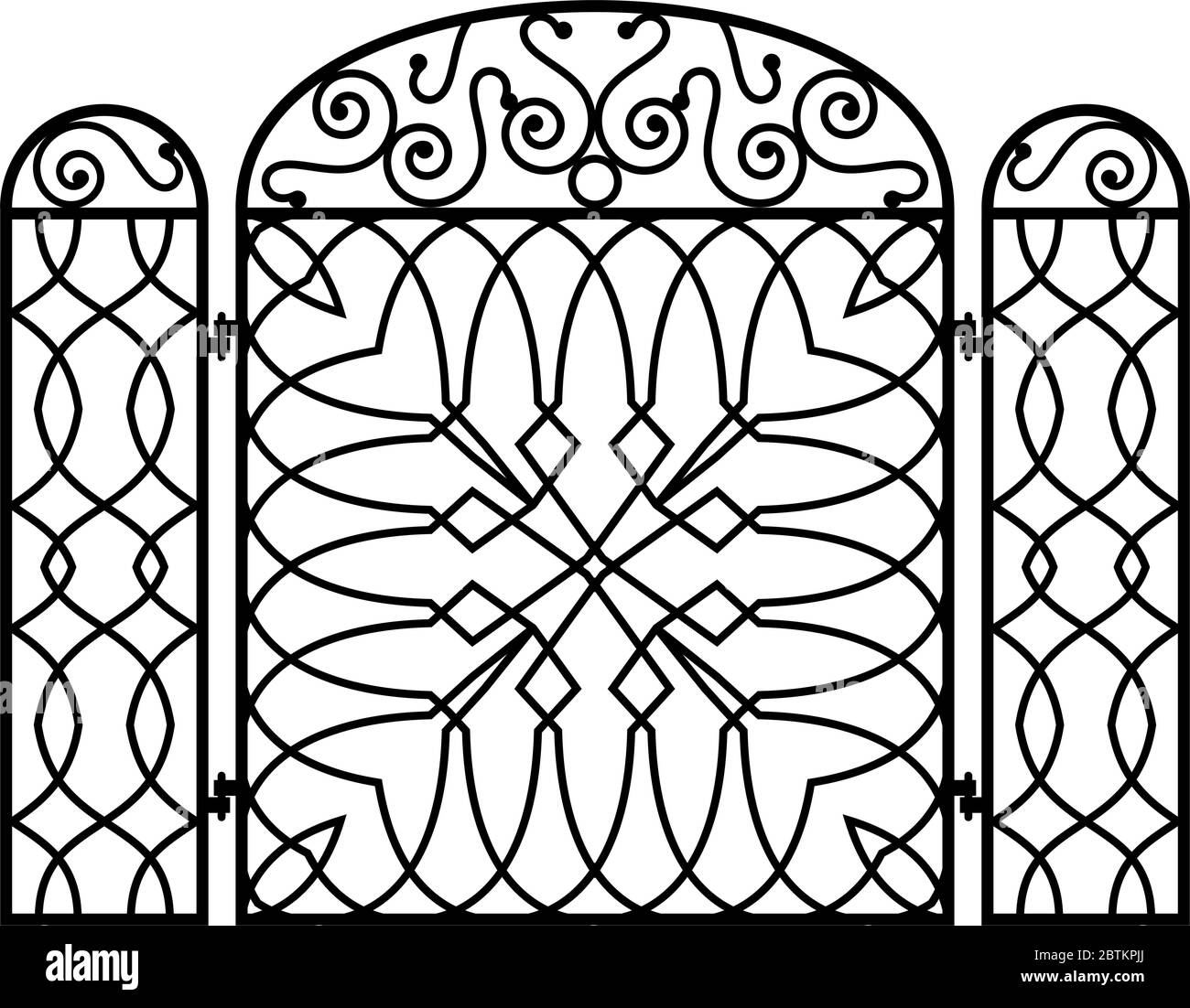 Decorative Cast Iron Stove Stock Vector Images - Alamy