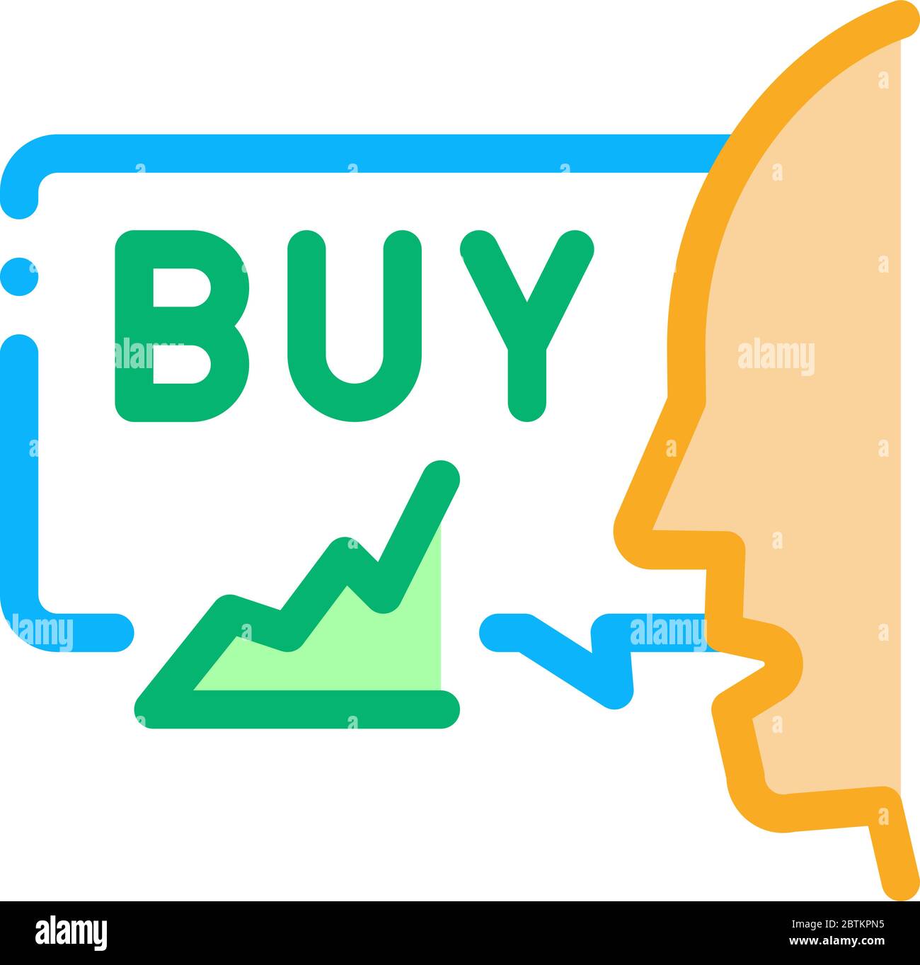 person buyer icon vector outline illustration Stock Vector Image & Art ...