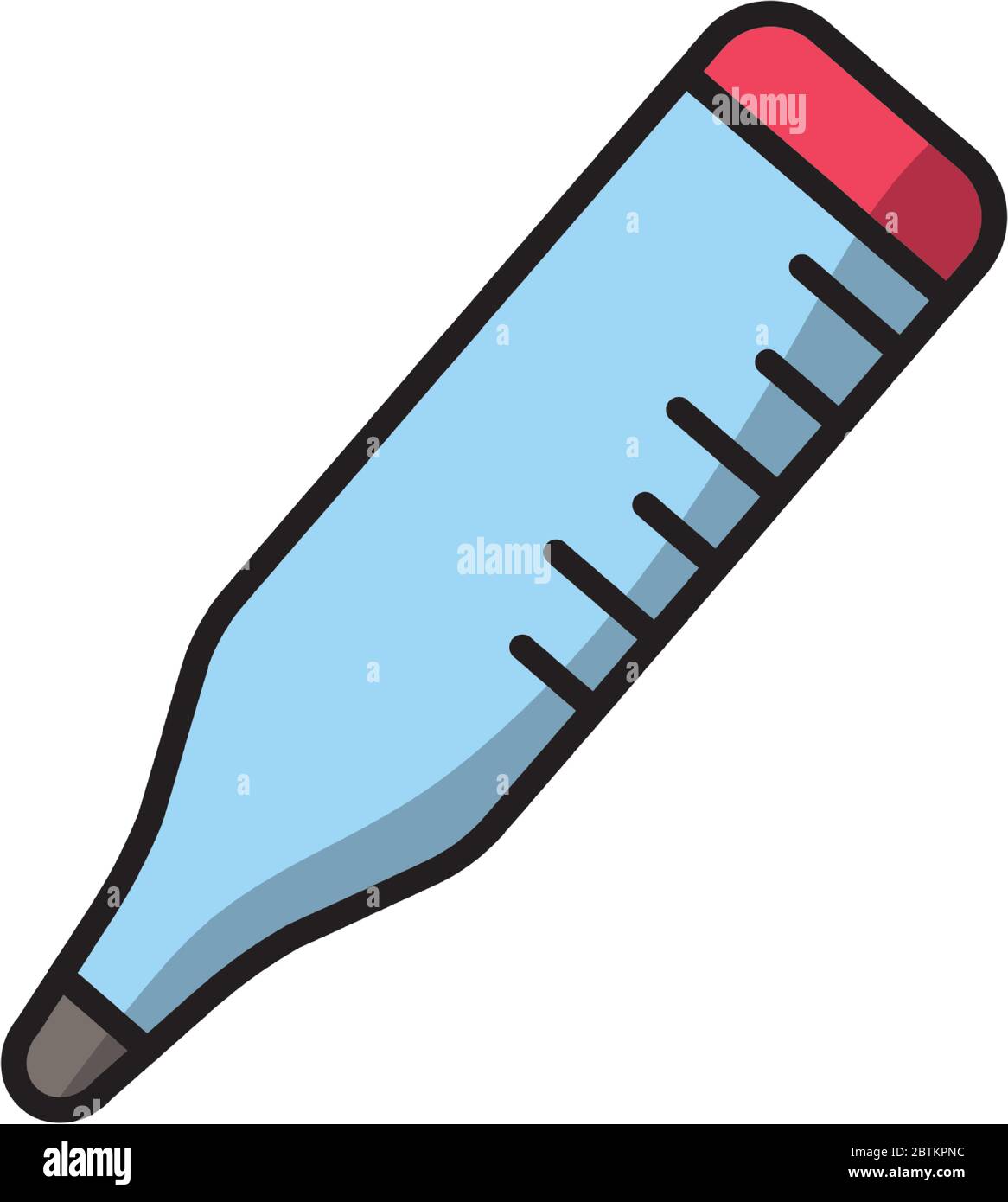 thermometer measure temperature fill style Stock Vector Image & Art - Alamy