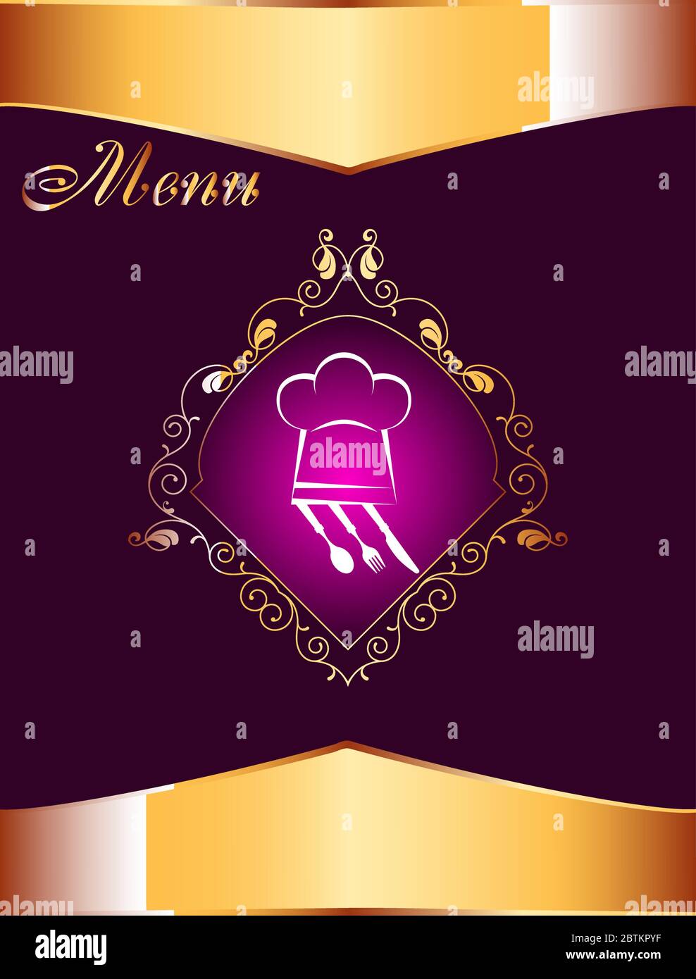 Menu Card Design Template Vector Illustration Stock Vector Image & Art ...