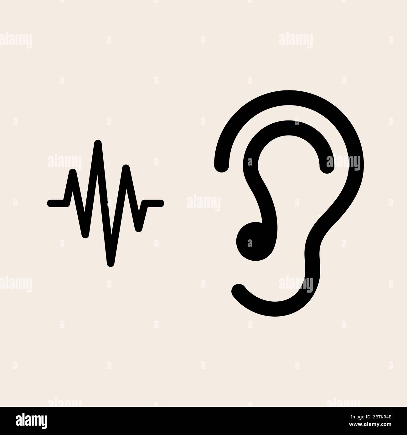 Ear Listen Icon Vector Illustration Stock Vector Image & Art - Alamy