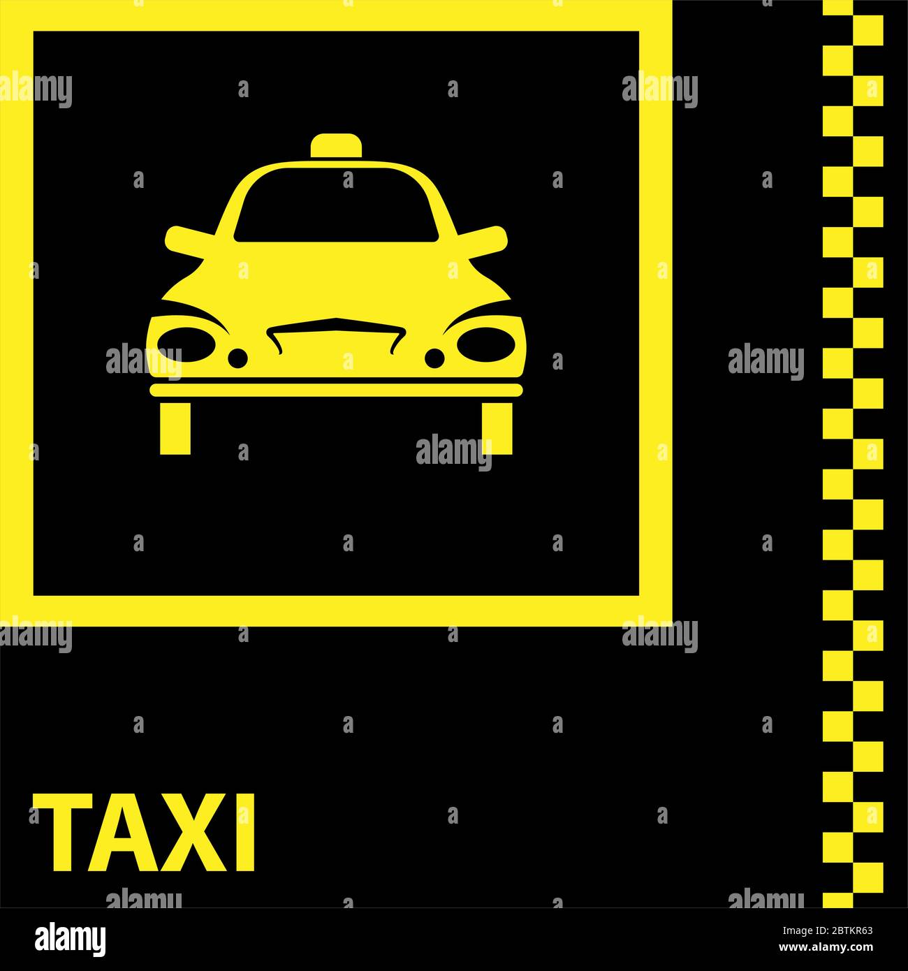 Taxi Icon Symbol Vector Illustration Stock Vector Image & Art - Alamy
