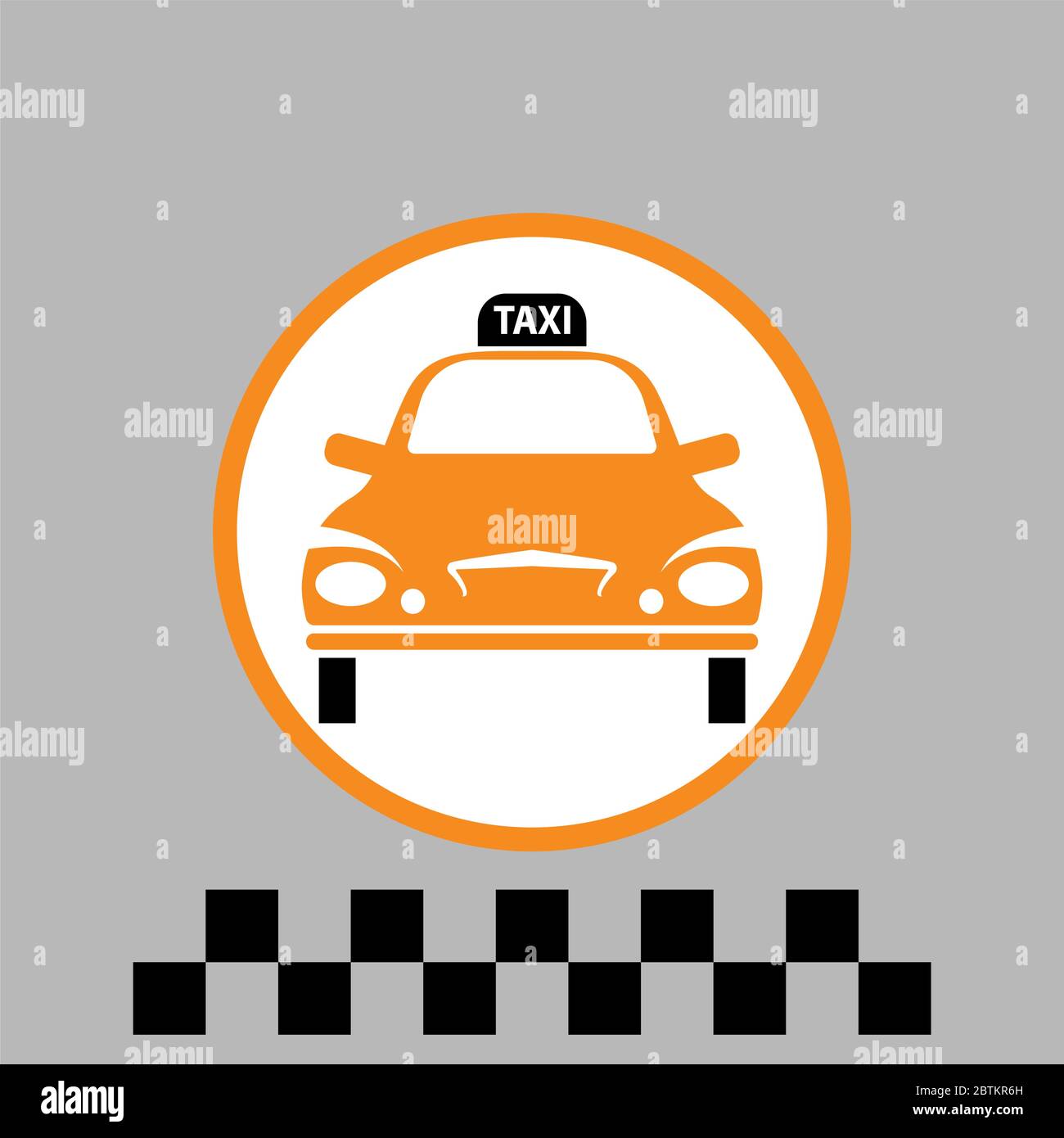 Taxi Icon Symbol Vector Illustration Stock Vector Image & Art - Alamy