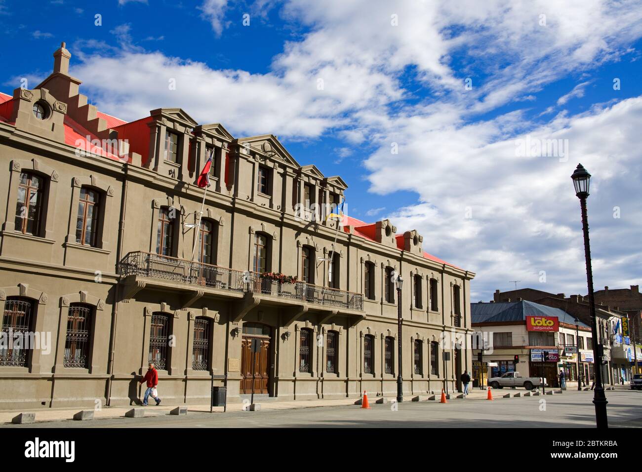 Magallanes Intendance building on Plaza de Armas, Punta Arenas City ...