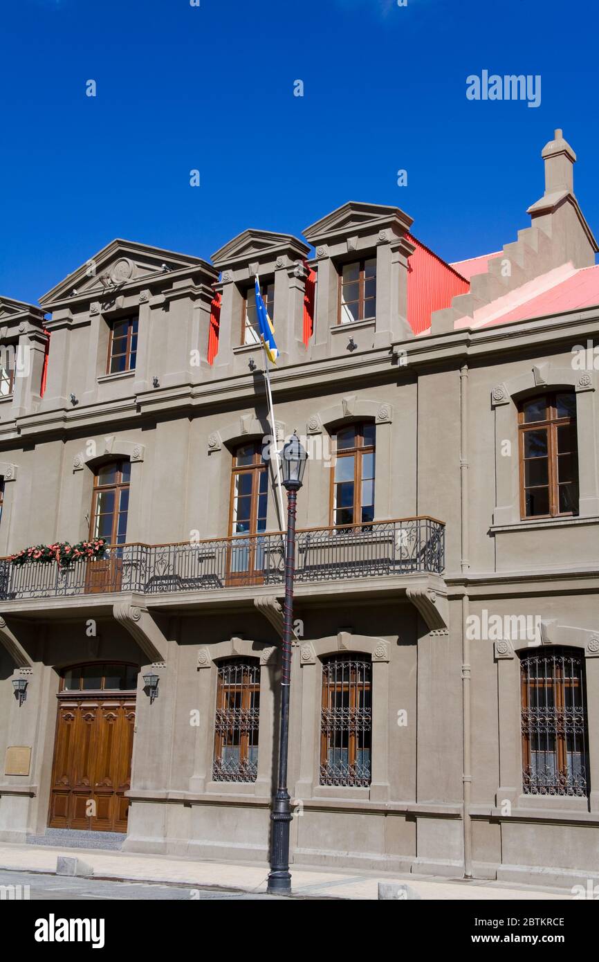 Magallanes Intendance building on Plaza de Armas, Punta Arenas City ...