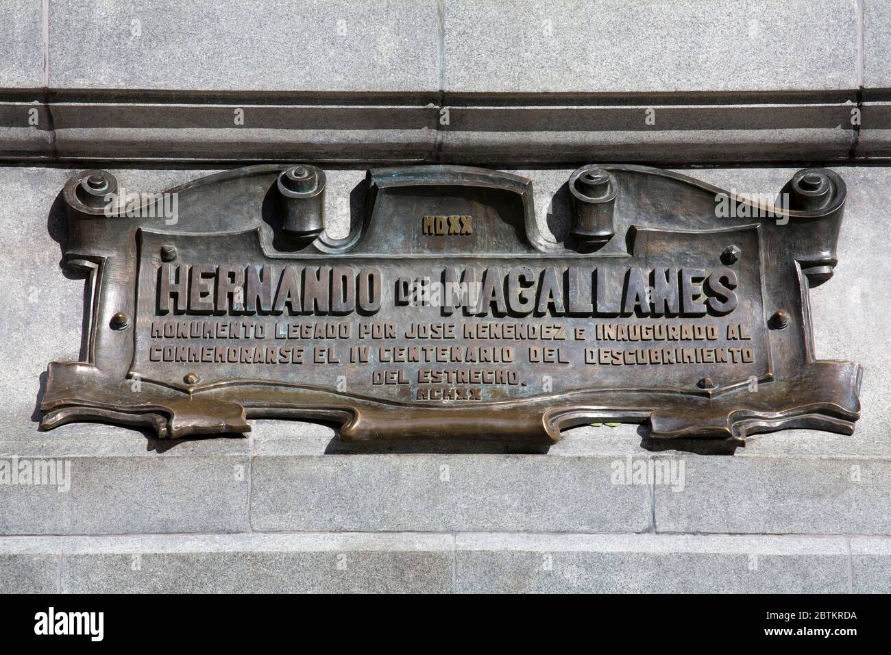 Admiral Ferdinand Magellan Monument in Plaza de Armas, Punta Arenas ...