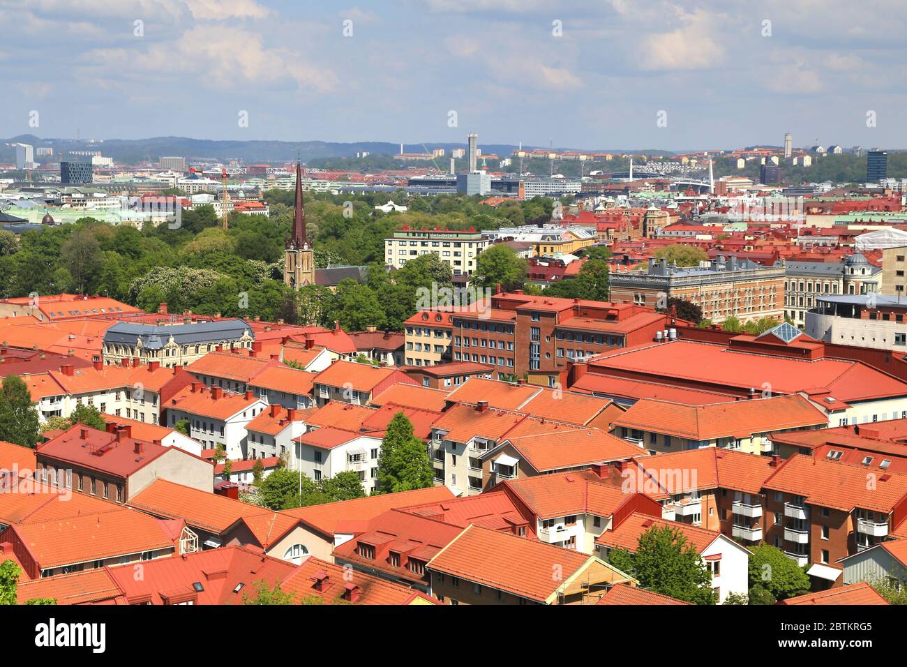 The high angle view of the Gothenburg, Sweden Stock Photo - Alamy