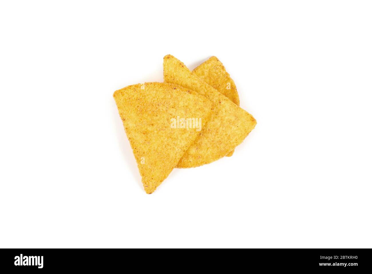 mexican nachos chips, isolated on white background Stock Photo - Alamy