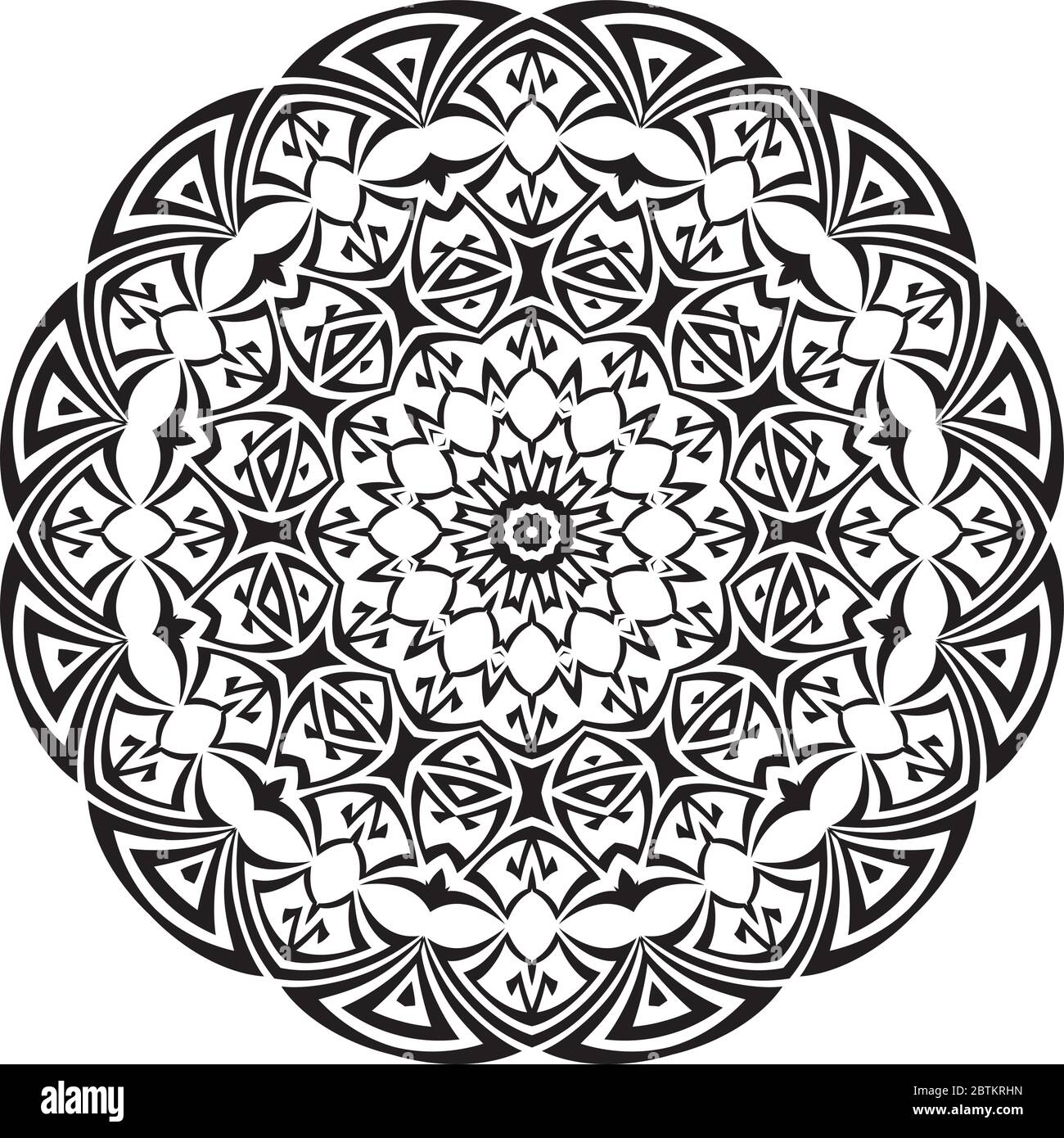 Tribal Tattoo Circular Vector Art Stock Vector Image & Art - Alamy