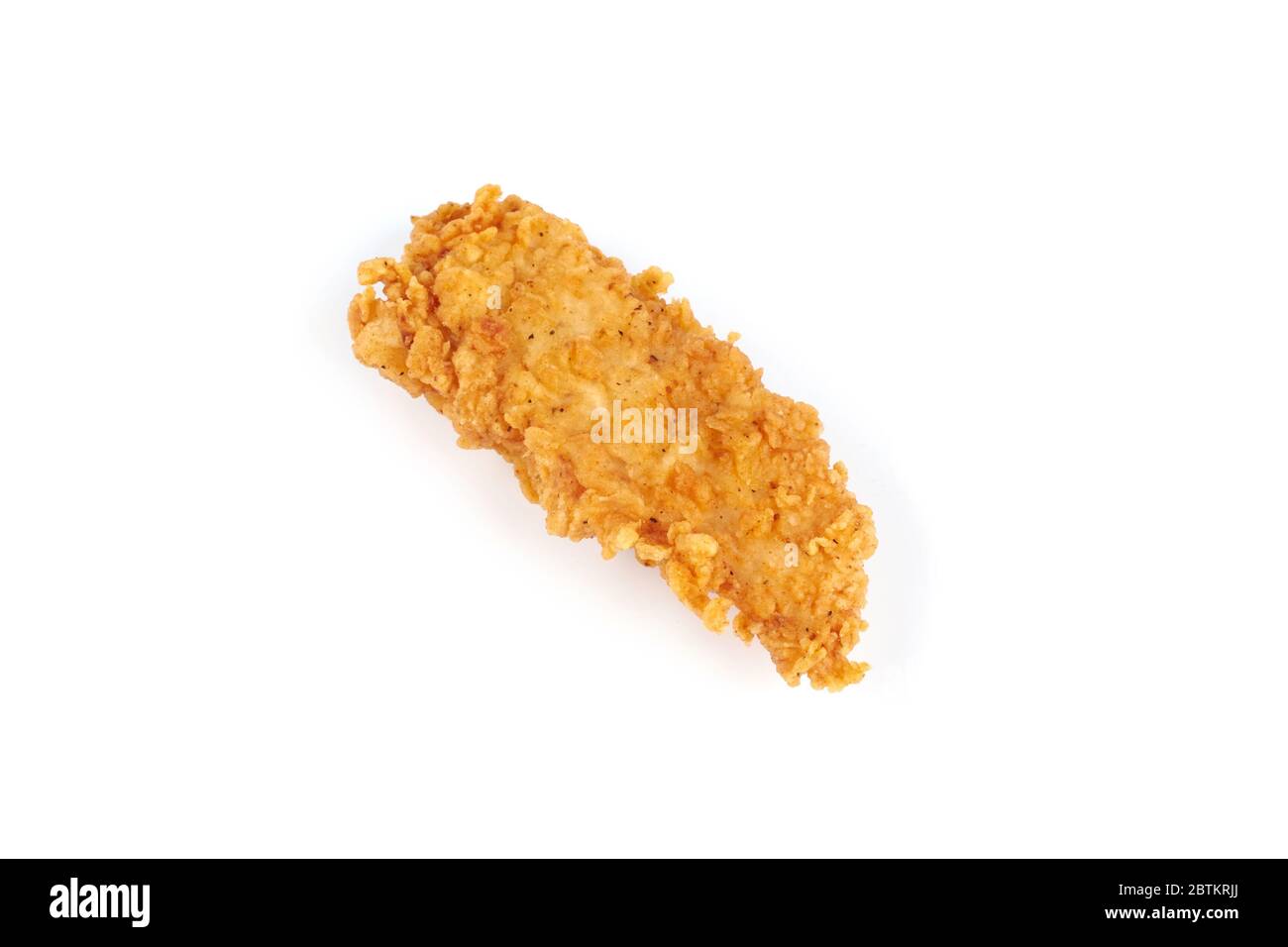 fried chicken stick isolated on white background Stock Photo - Alamy