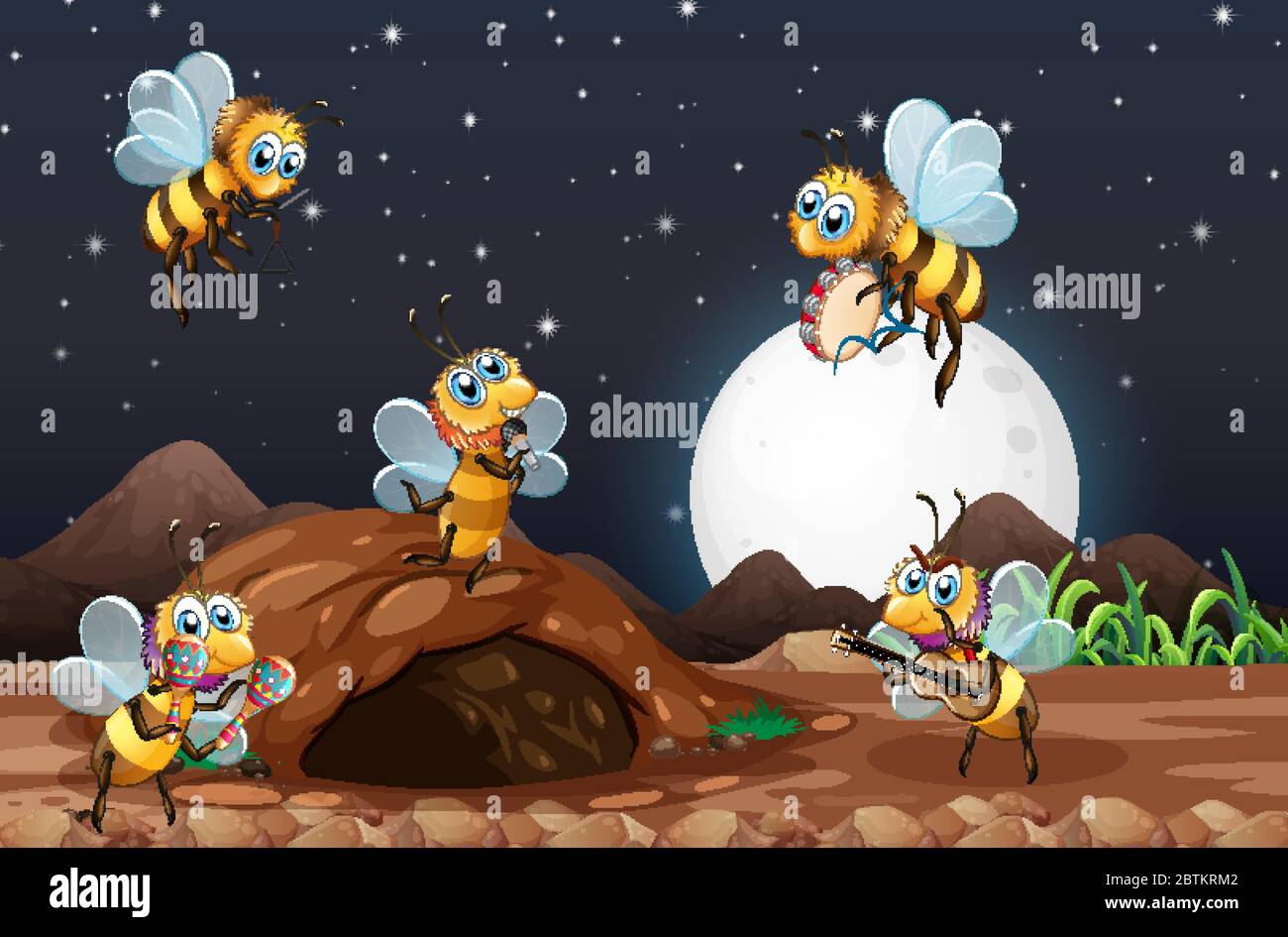 Night flying insects Stock Vector Images - Alamy