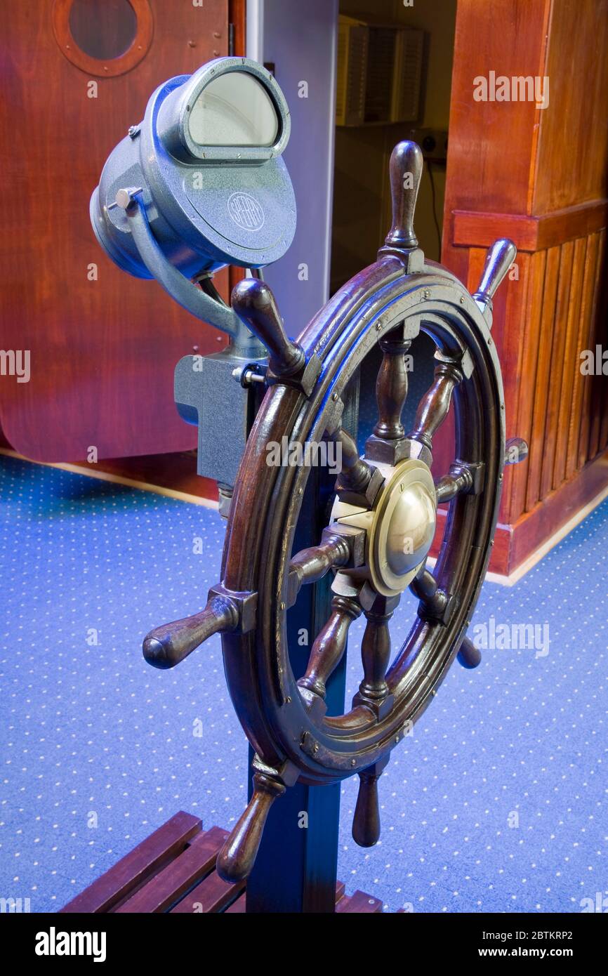 Ships Bridge replica in the Naval & Maritime Museum, Punta Arenas City ...