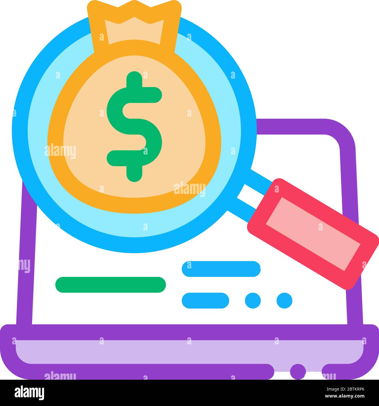 Detection money in computer icon hi-res stock photography and images ...