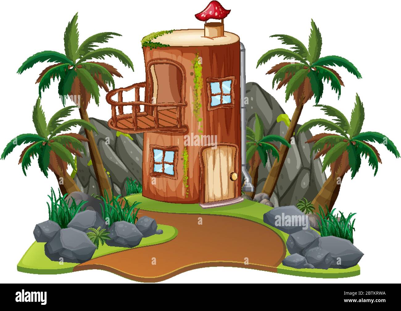 Stone house on mountain Cut Out Stock Images & Pictures - Alamy