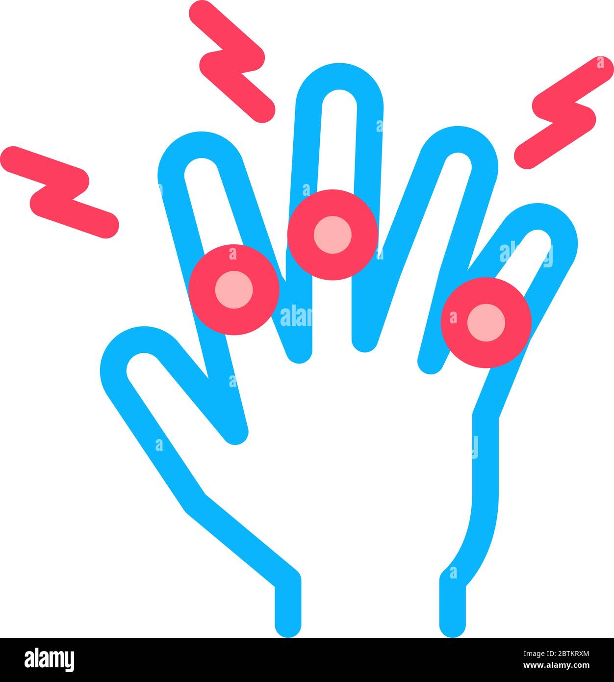 arthritis of finger joints icon vector outline illustration Stock ...