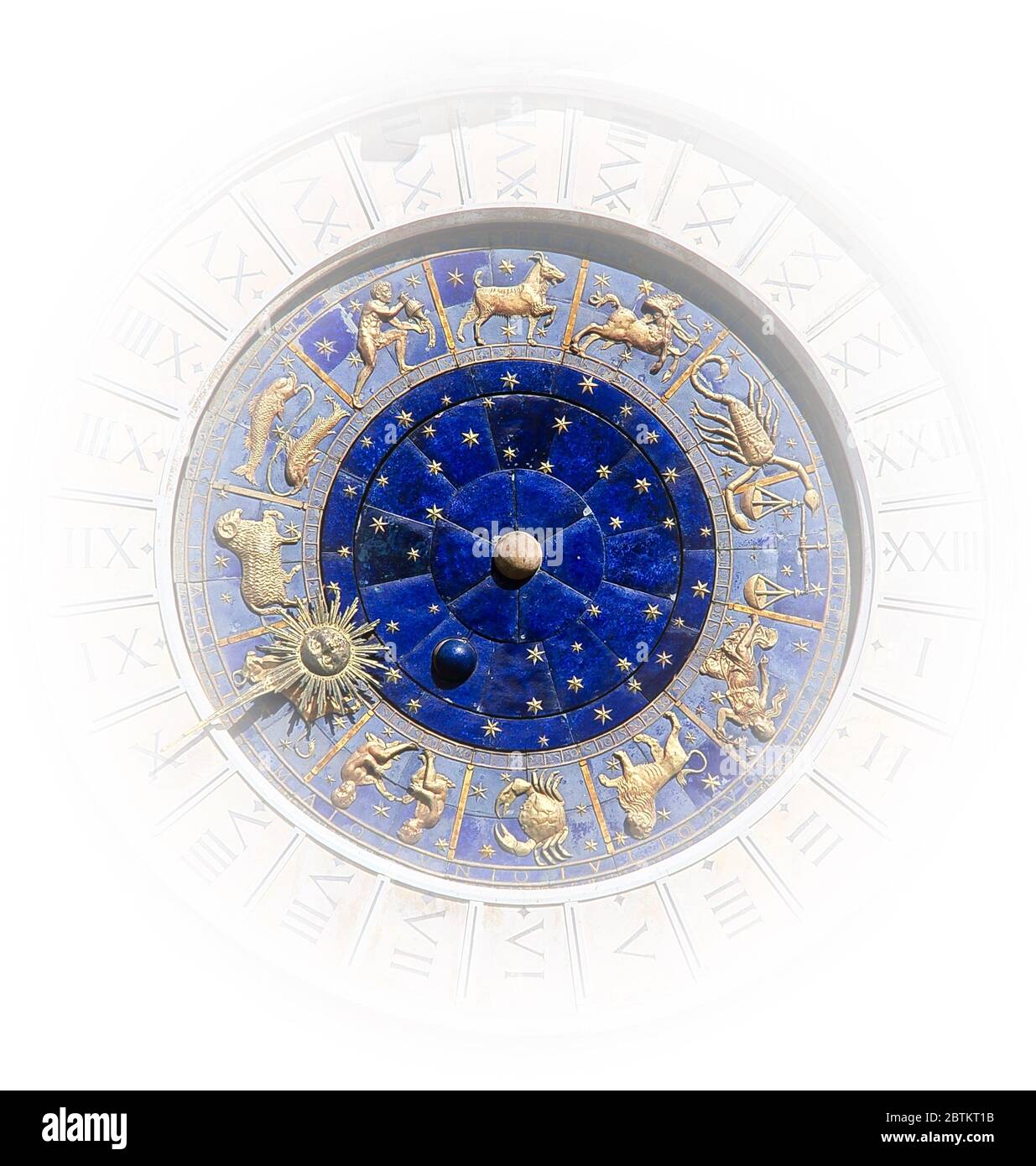 Old cathedral clock Cut Out Stock Images & Pictures - Alamy