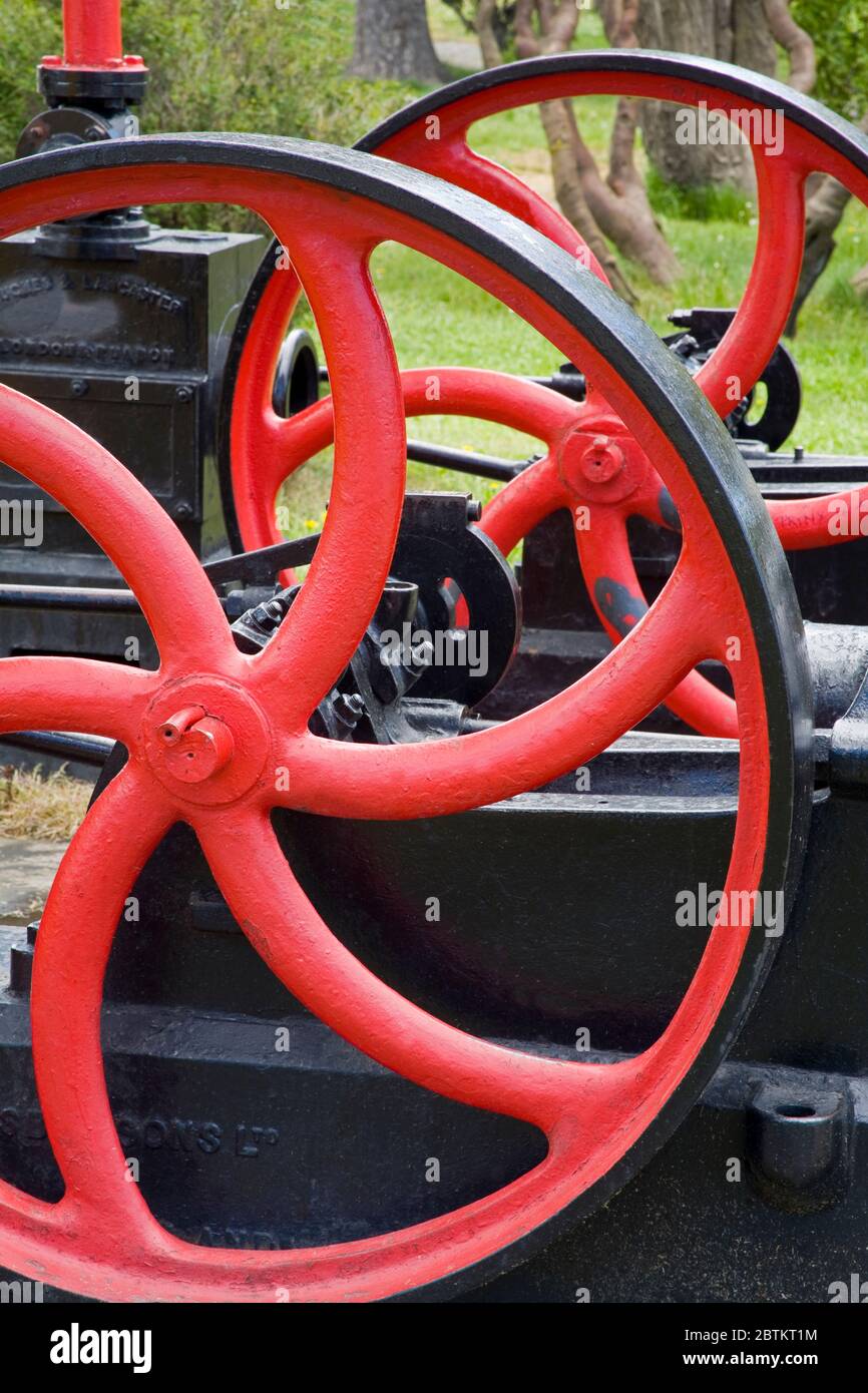 Old Steam Engine on Avenue Colon in Punta Arenas City, Magallanes ...