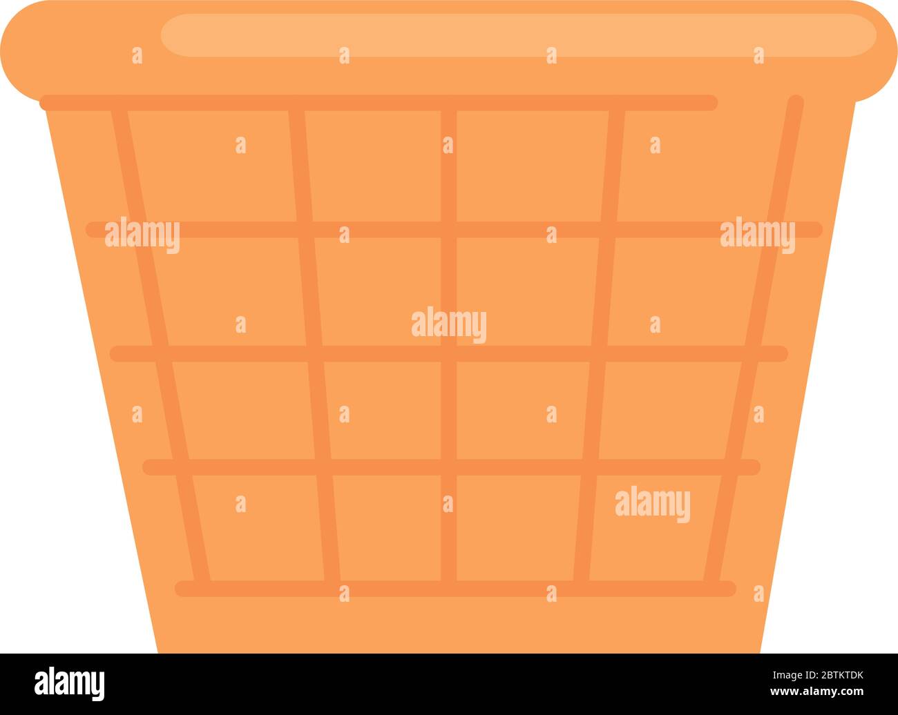 wicker basket empty, on white background Stock Vector Image & Art - Alamy