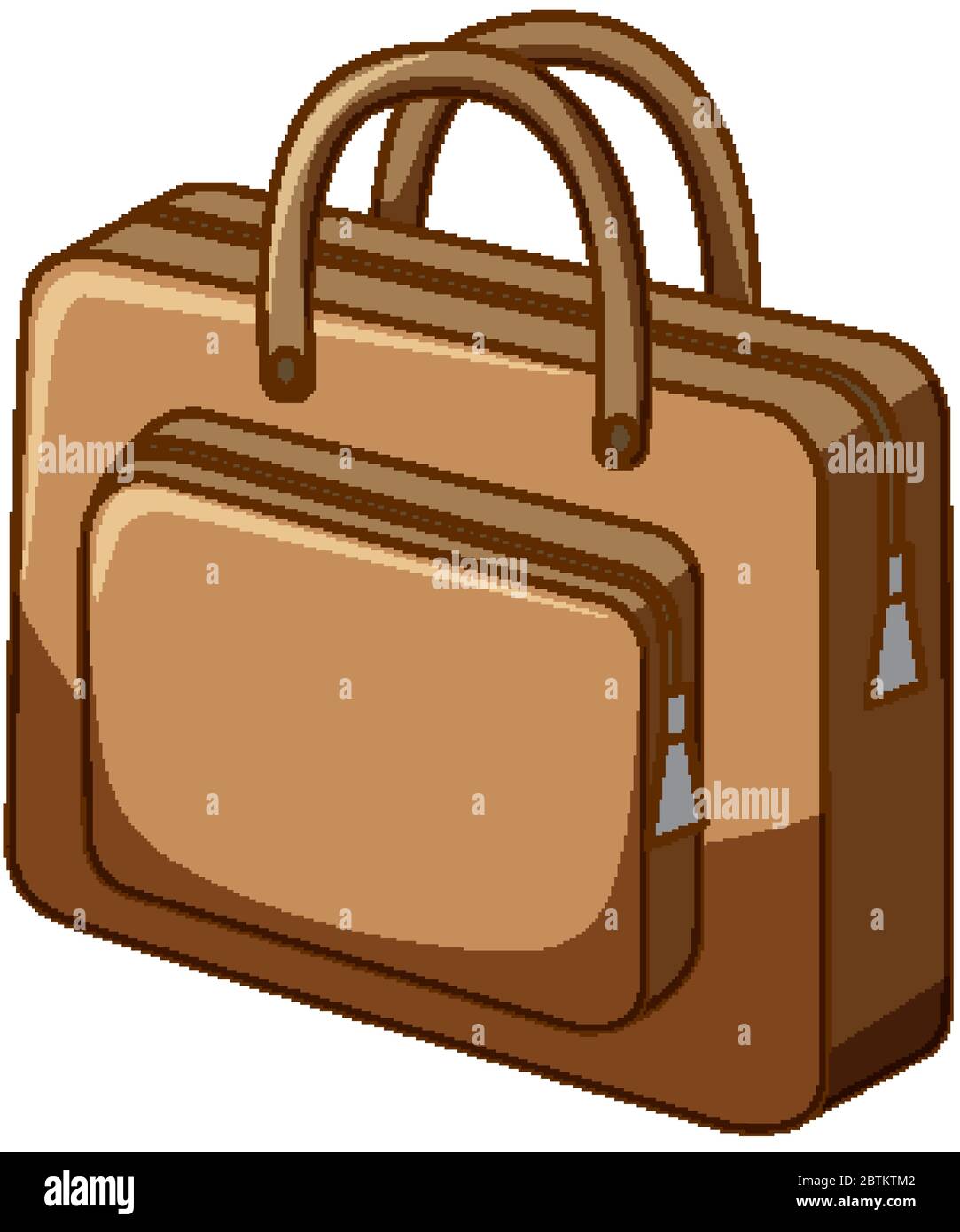 Brown bag on white background illustration Stock Vector Image & Art - Alamy