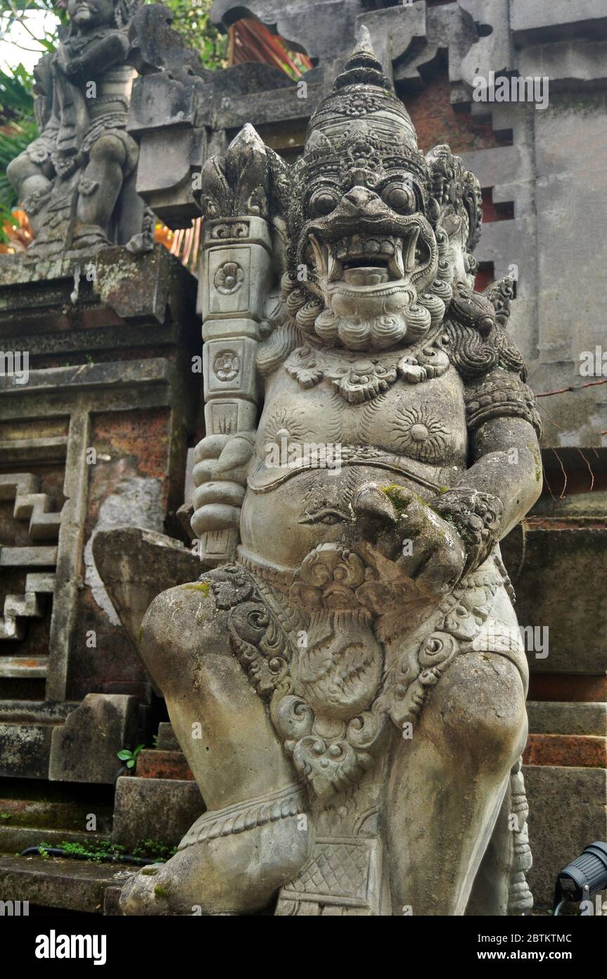 Sculpture and carved antique deity angel god of hindu statue balinese ...