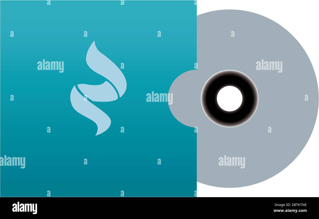 compact disk with stationery template Stock Vector Image & Art - Alamy