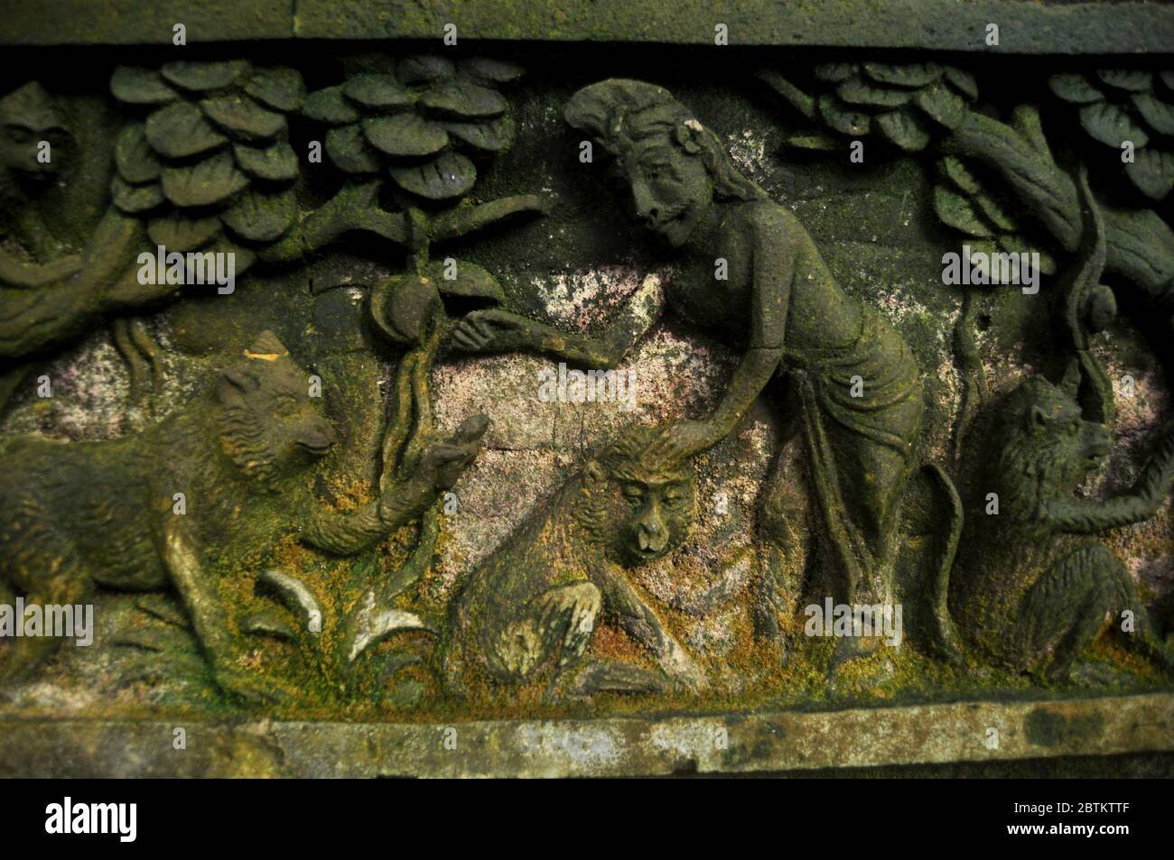 Art sculpture and carved antique deity angel god of hindu statue ...