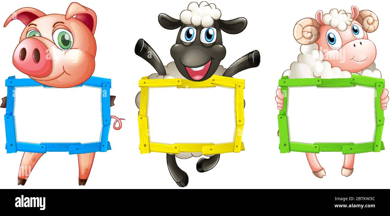 Zoo Animal Border Clip Art