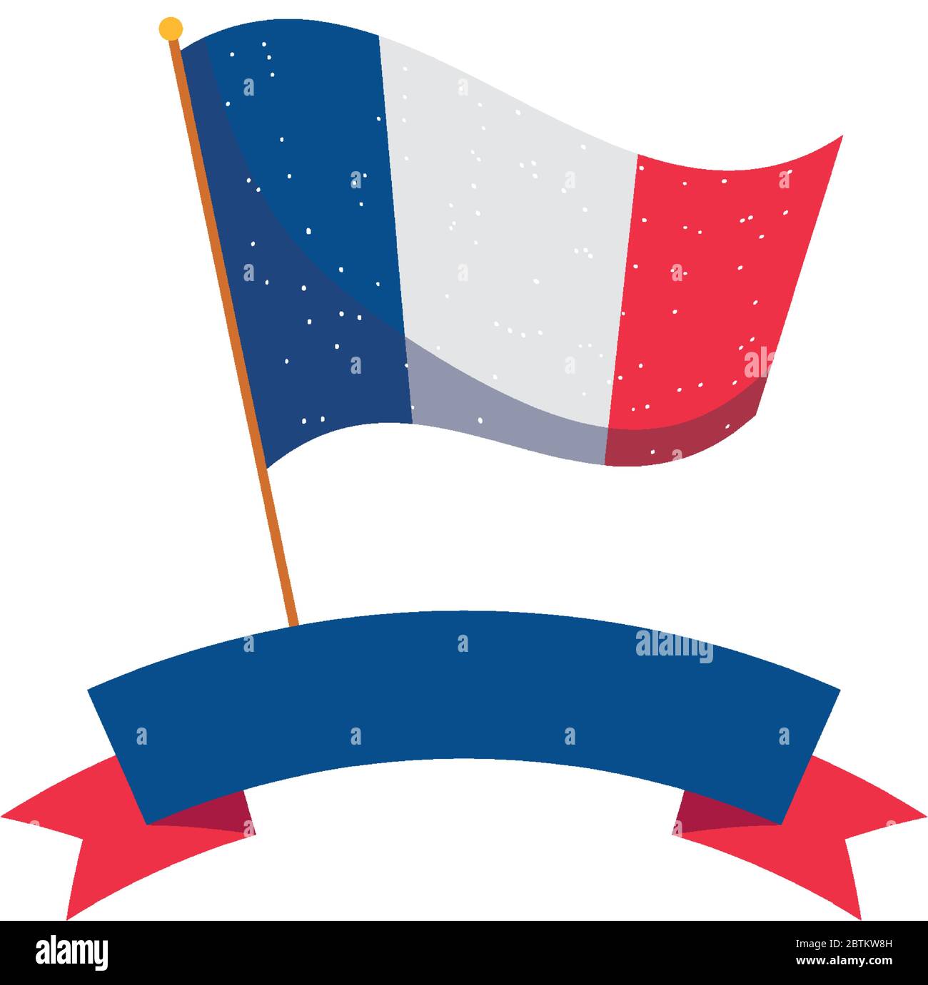 france flag with ribbon design, Happy bastille day and french theme ...