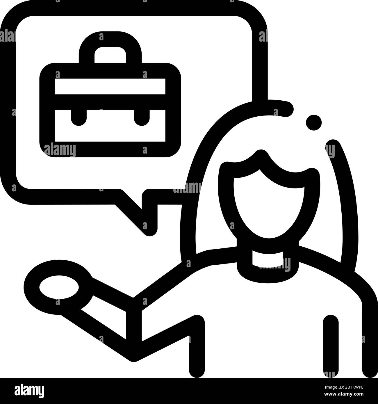 adding new employees icon vector outline illustration Stock Vector ...