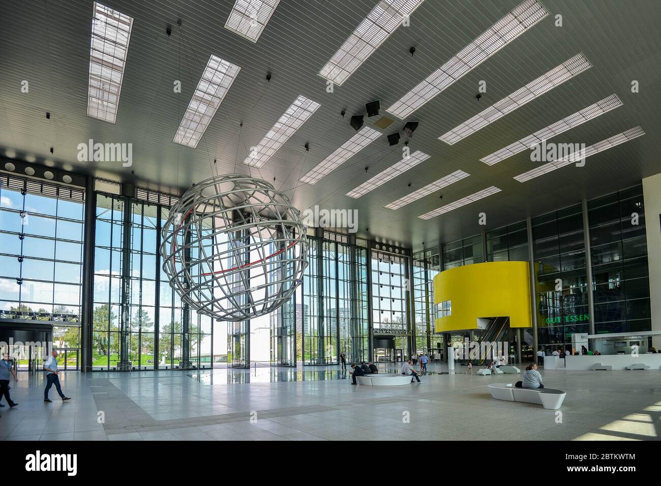 Wolfsburg with the Autostadt Museum. WOLFSBURG, GERMANY. May 19, 2016 ...