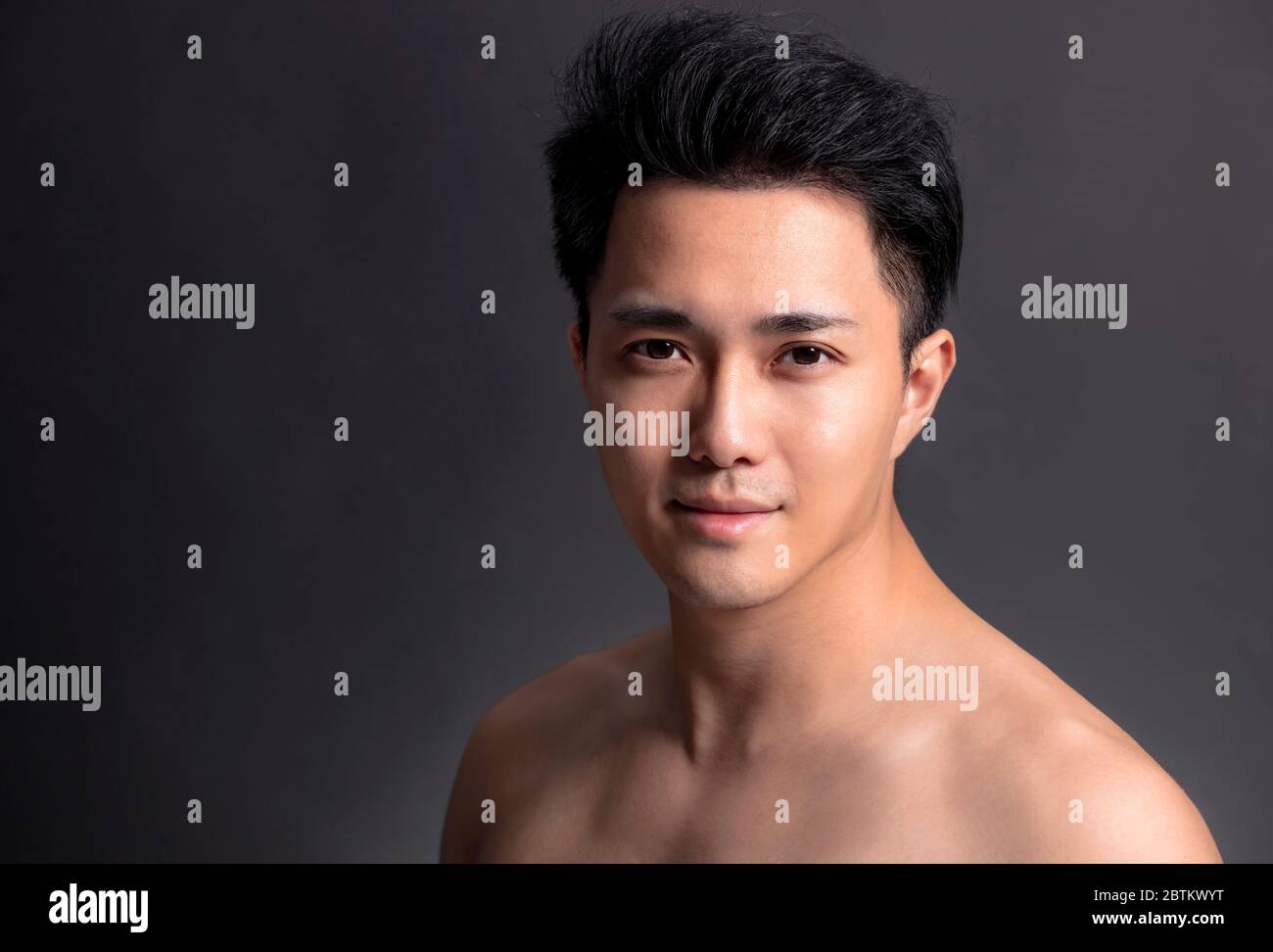 Closeup of attractive young asian man face Stock Photo - Alamy