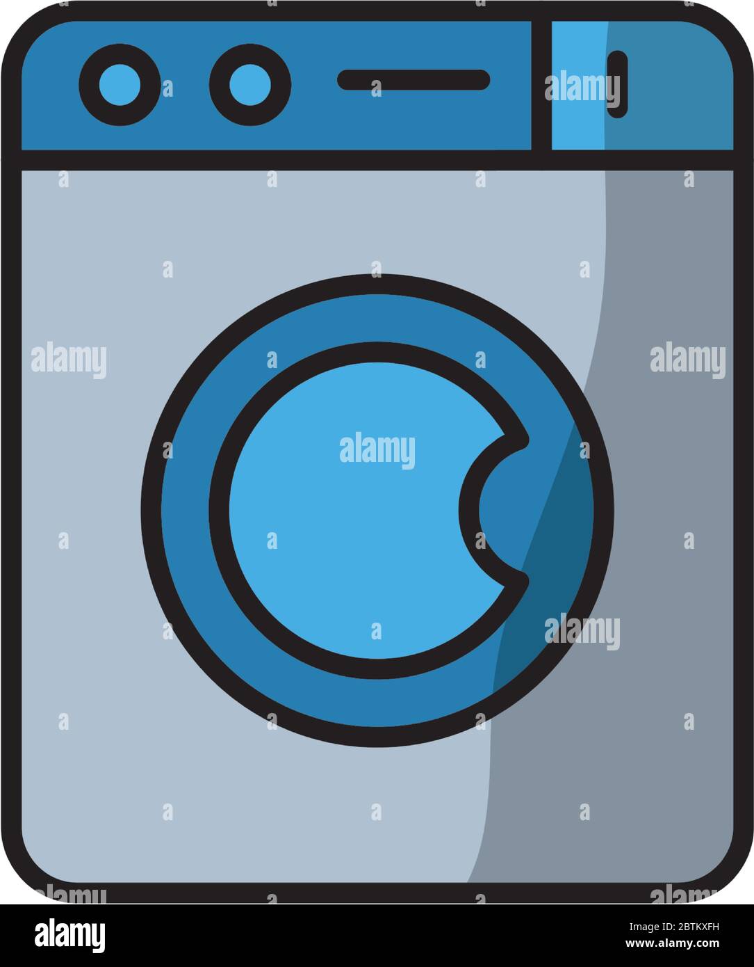 washer machine fill style icon Stock Vector Image & Art - Alamy