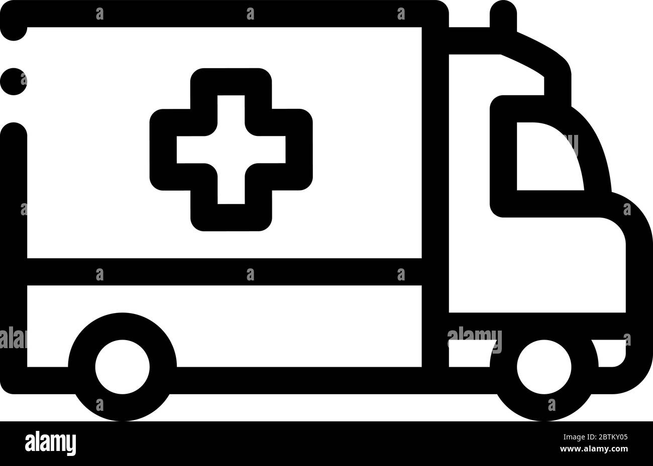 ambulance car icon vector outline illustration Stock Vector Image & Art ...