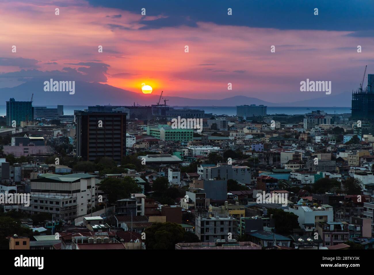 Mar 24, 2020 beautiful sunset at manila bay, Manila, Philippines Stock ...