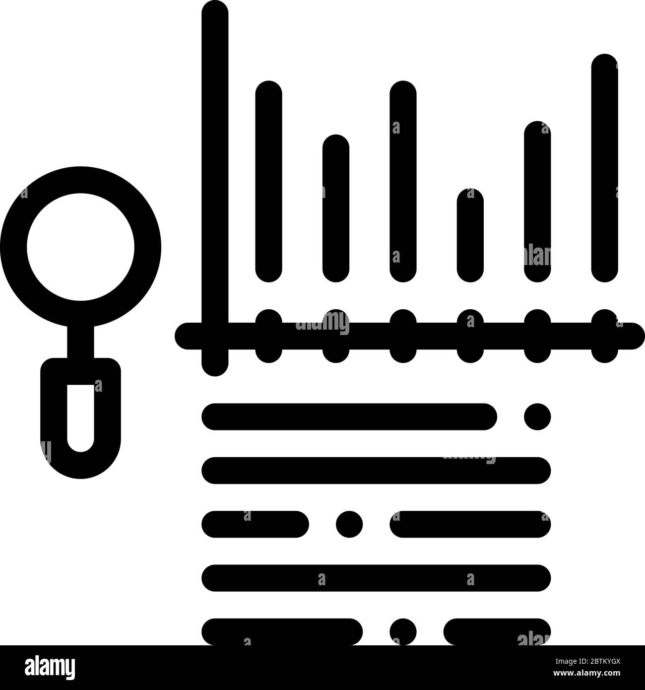 study bar graph search engine optimization icon vector outline ...