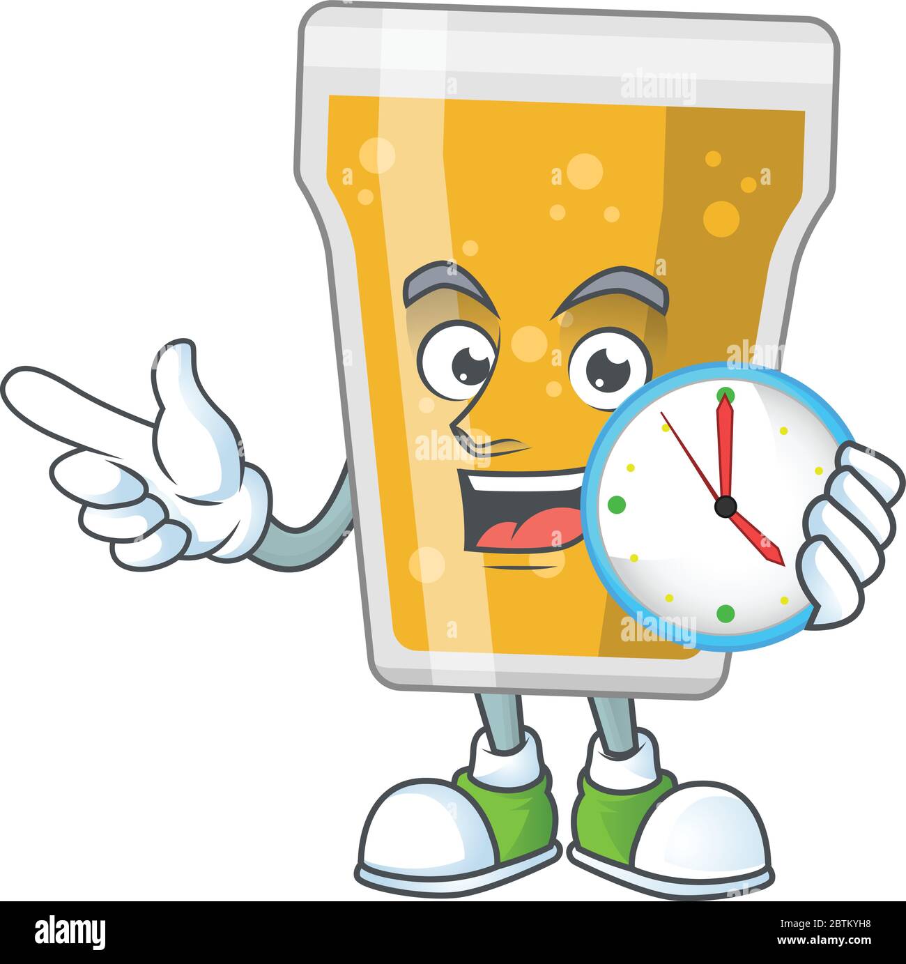 Drunk clock Stock Vector Images - Alamy