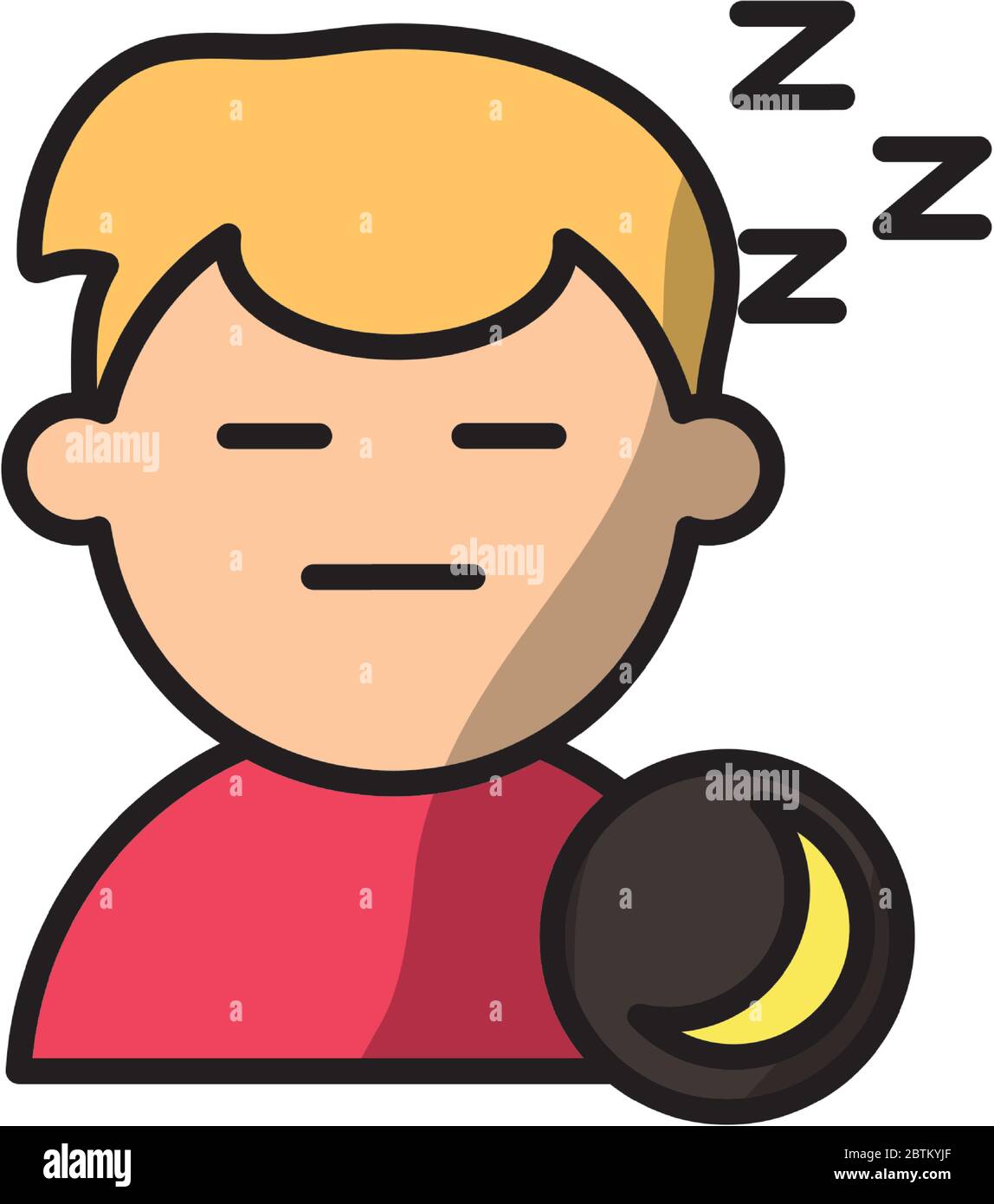 Sleeping Man In The Moon Clipart
