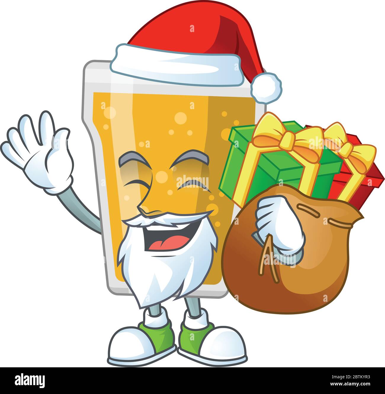 Santa bar cartoon Cut Out Stock Images & Pictures - Alamy