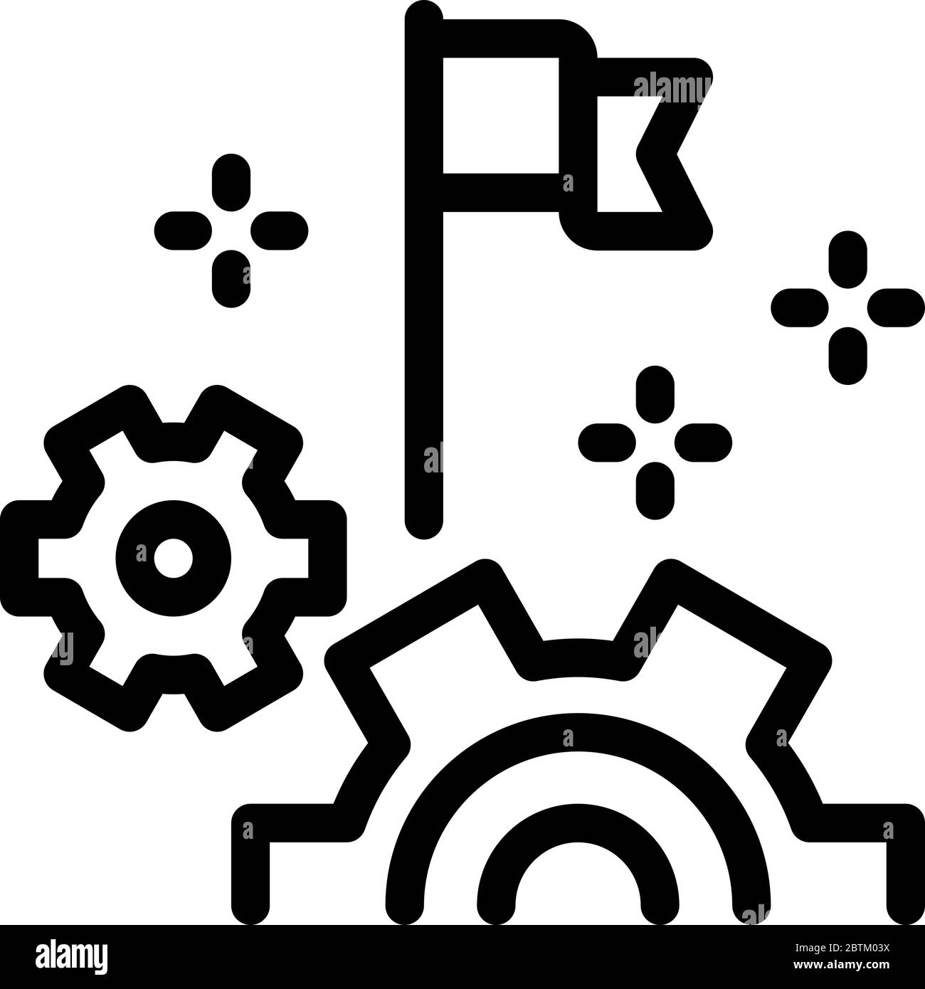 engine optimization settings icon vector outline illustration Stock ...