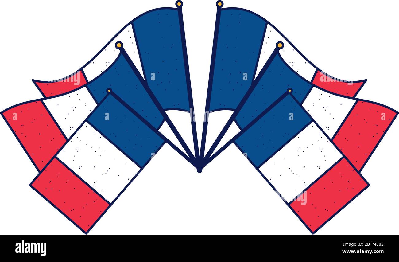 france flags design, Happy bastille day and french theme Vector ...