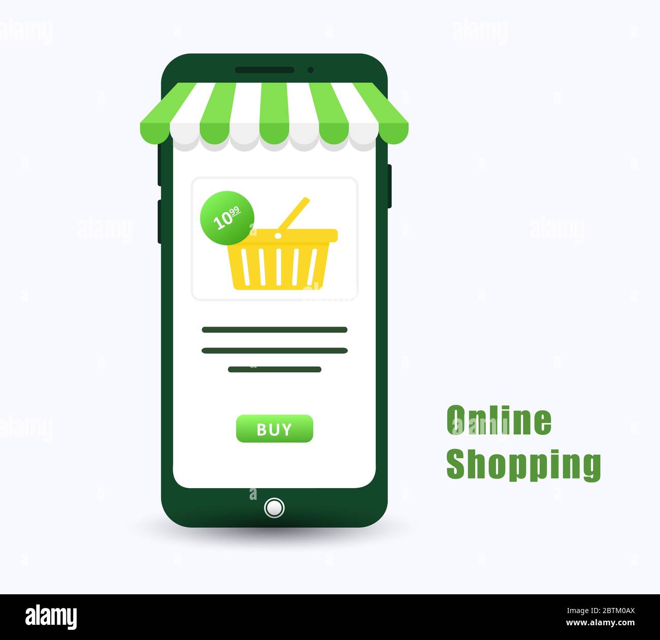 Online shopping. The product catalog on the web browser page. Shopping ...