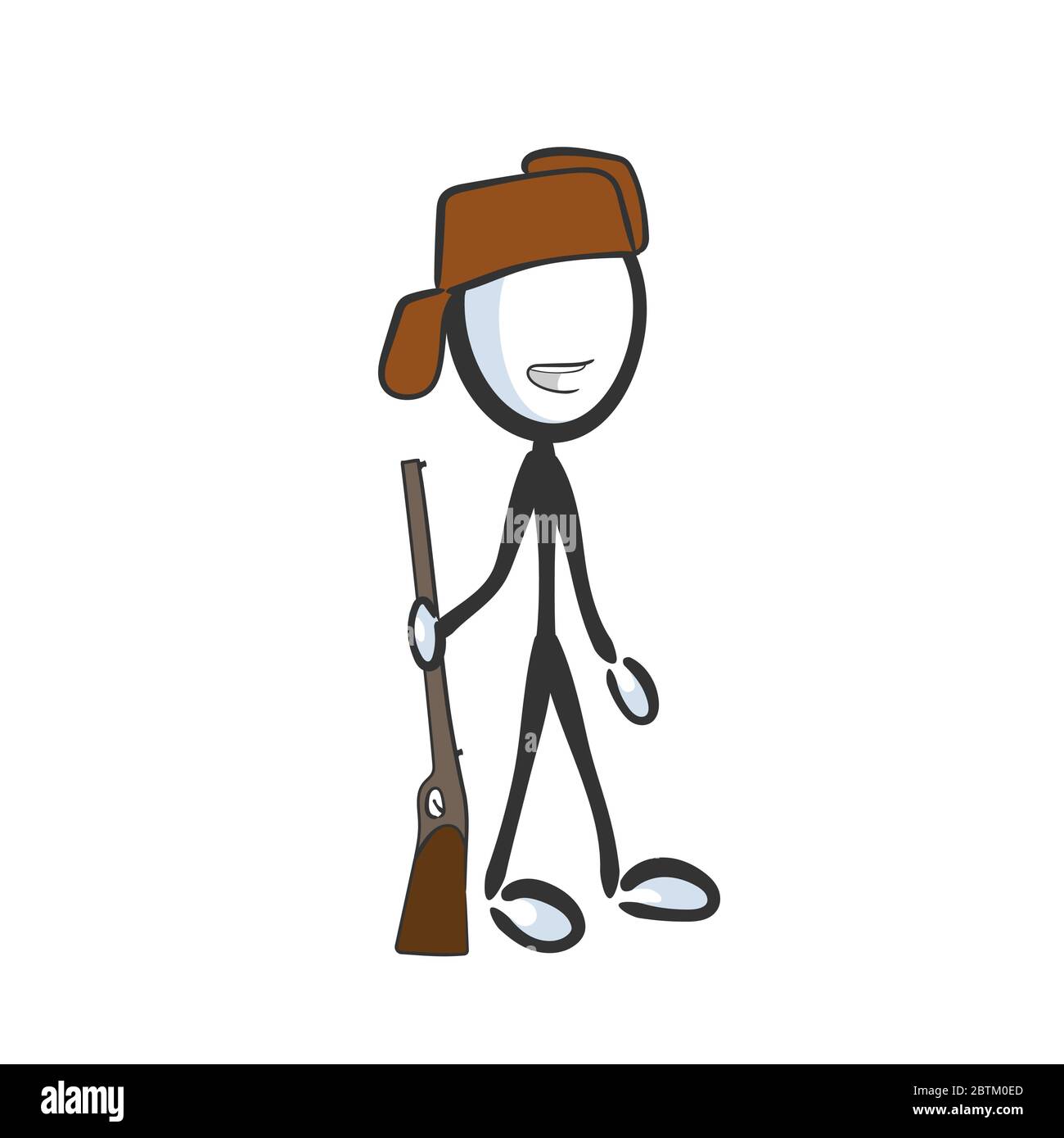 Stalker man gun Stock Vector Images - Alamy
