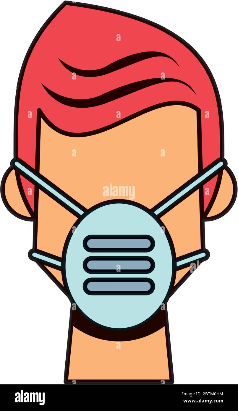 man using medical mask character Stock Vector Image & Art - Alamy