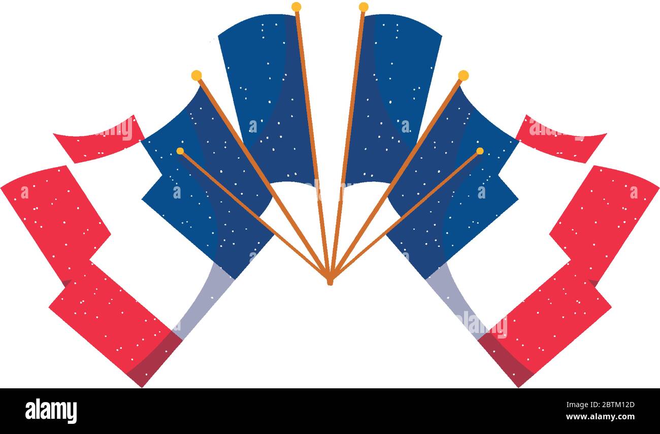 france flags design, Happy bastille day and french theme Vector ...