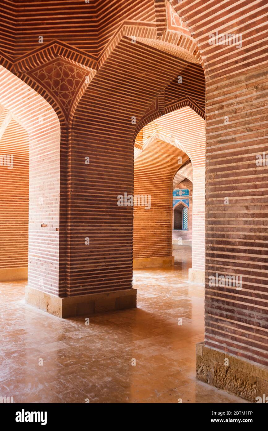 Cloister of Shah Jahan Mosque, Jamia Masjid of Thatta, Thatta, Sindh ...